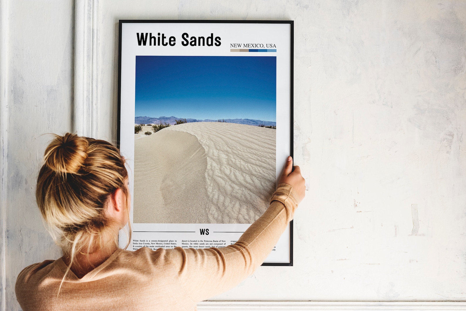 White Sands Print, White Sands Poster, White Sands Wall Art, Oil ...