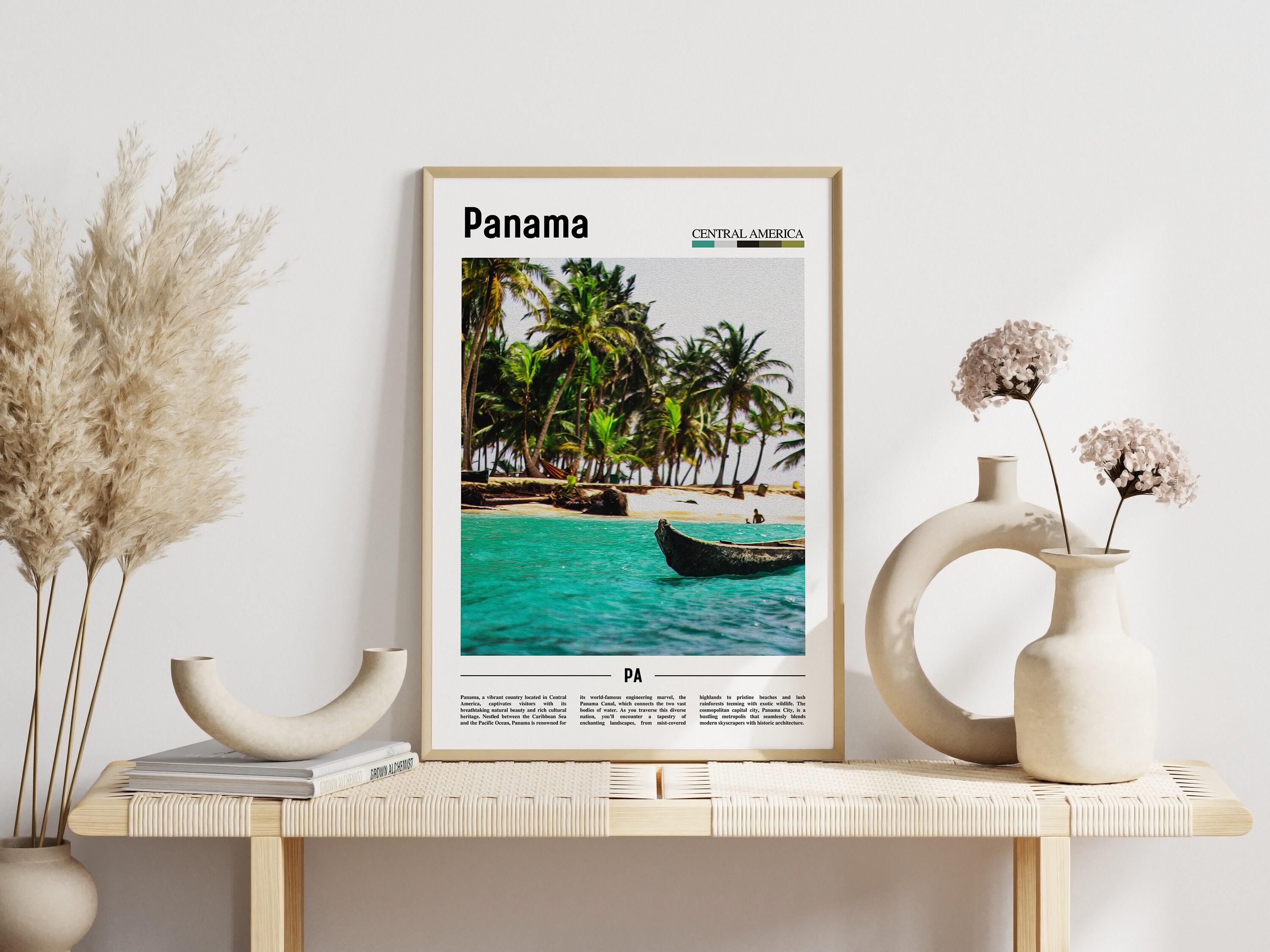 Cartel de Panamá Impresión de Panamá Arte de pared de - Etsy España
