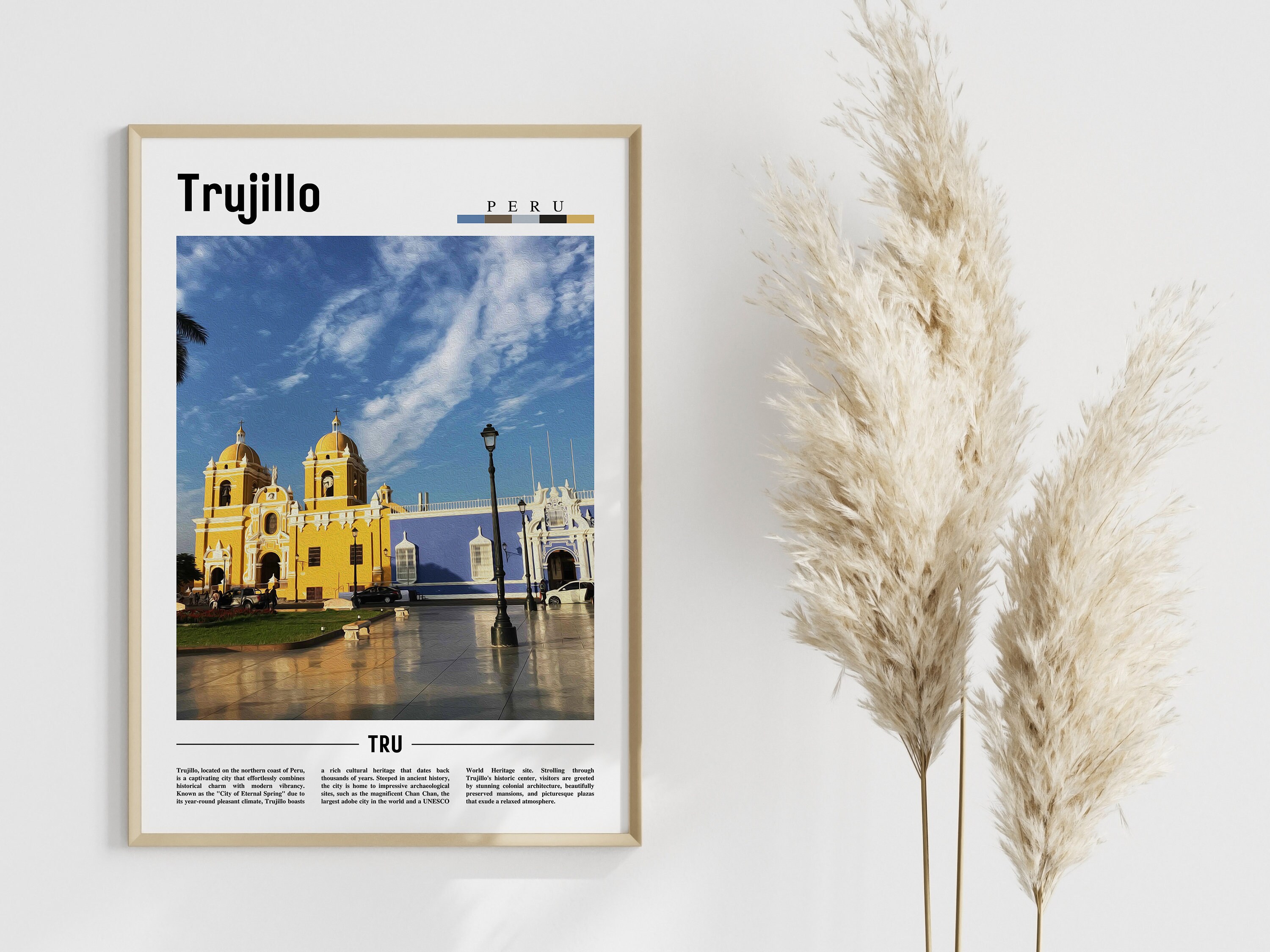 Trujillo Poster Trujillo Print Trujillo Wall Art South - Etsy