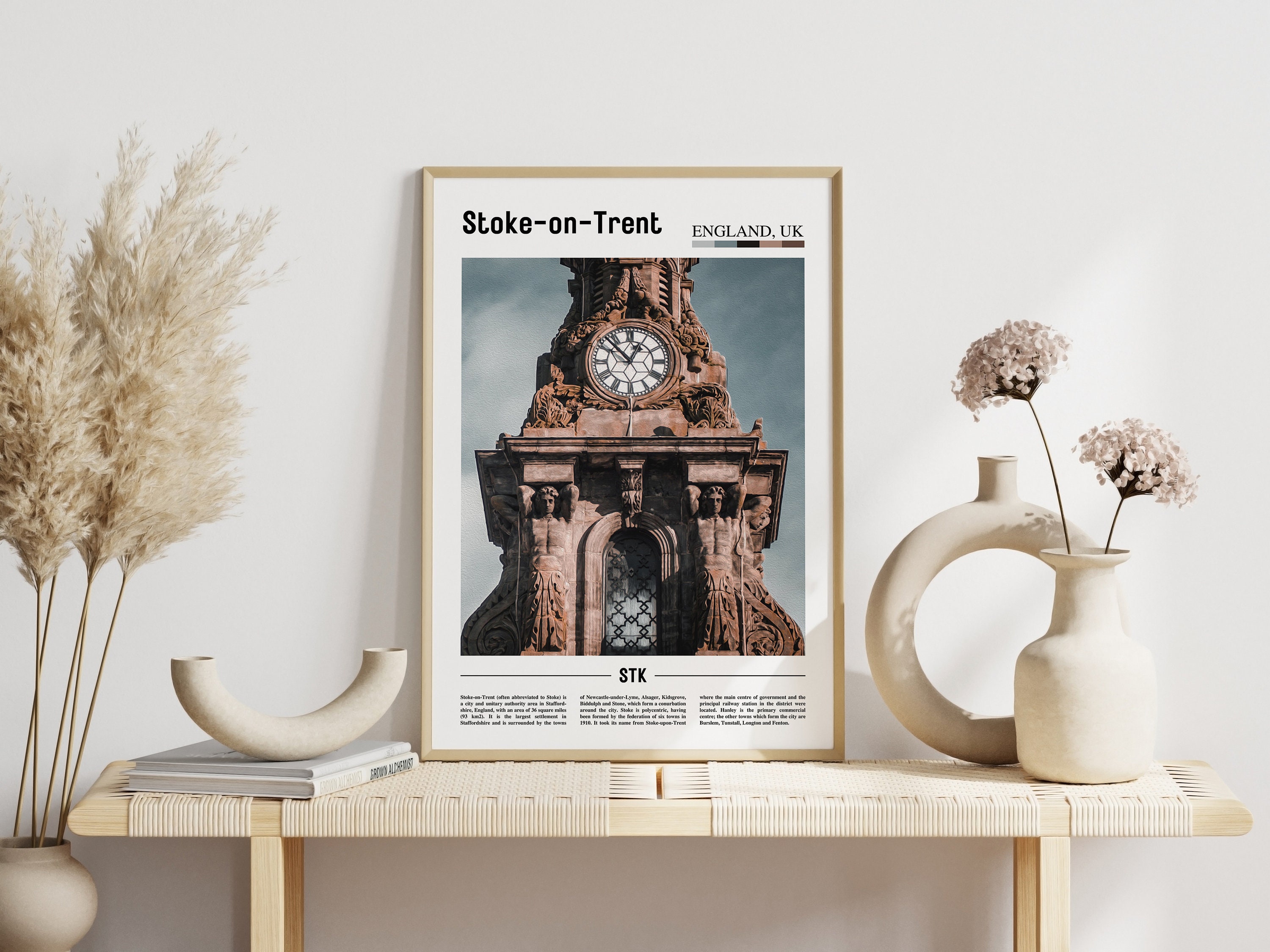 Stoke-on-trent Print, Stoke-on-trent Poster, Stoke-on-trent Wall Art ...