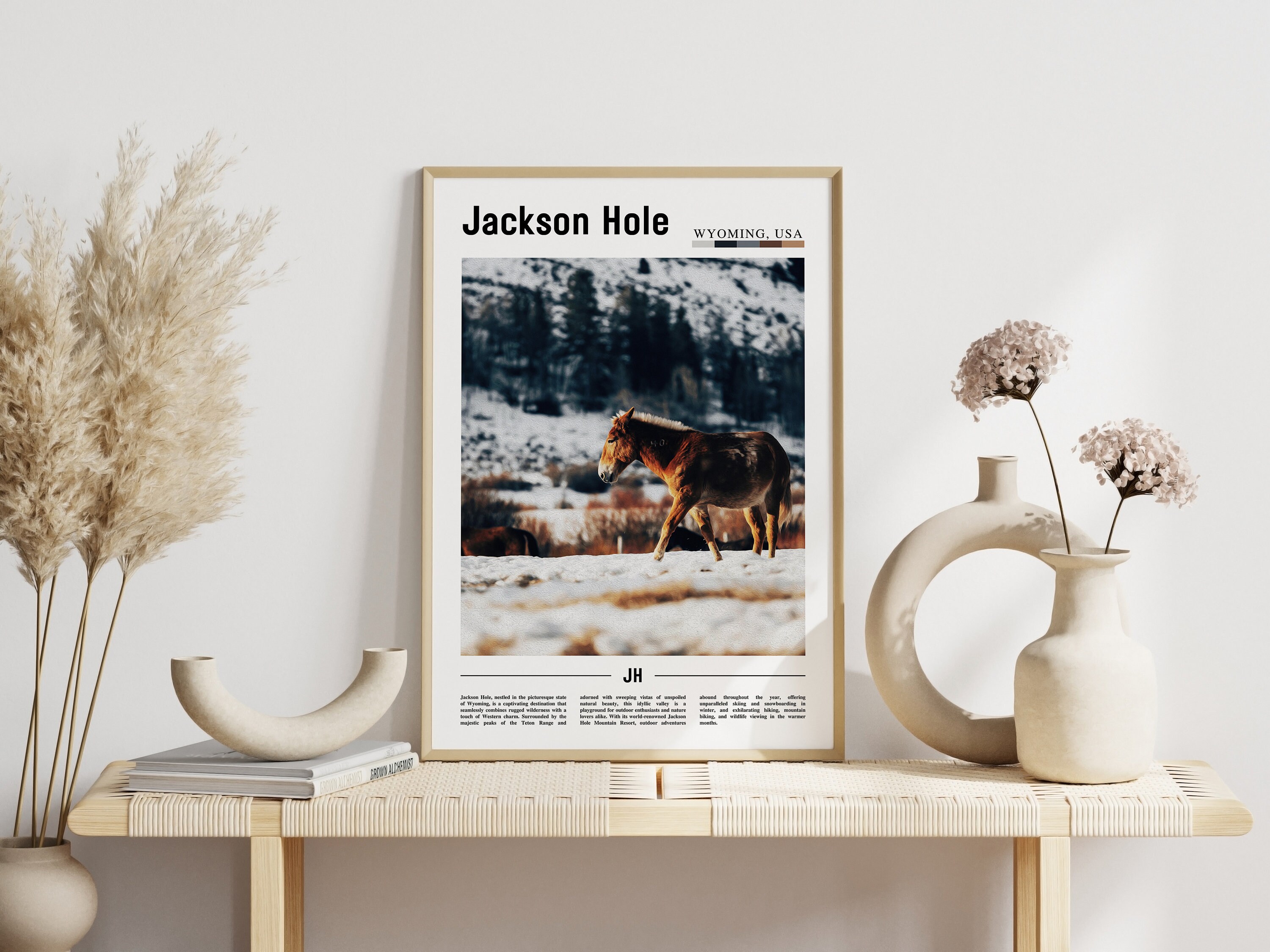 Jackson Hole Poster, Jackson Hole Print, Jackson Hole Wall Art, United ...