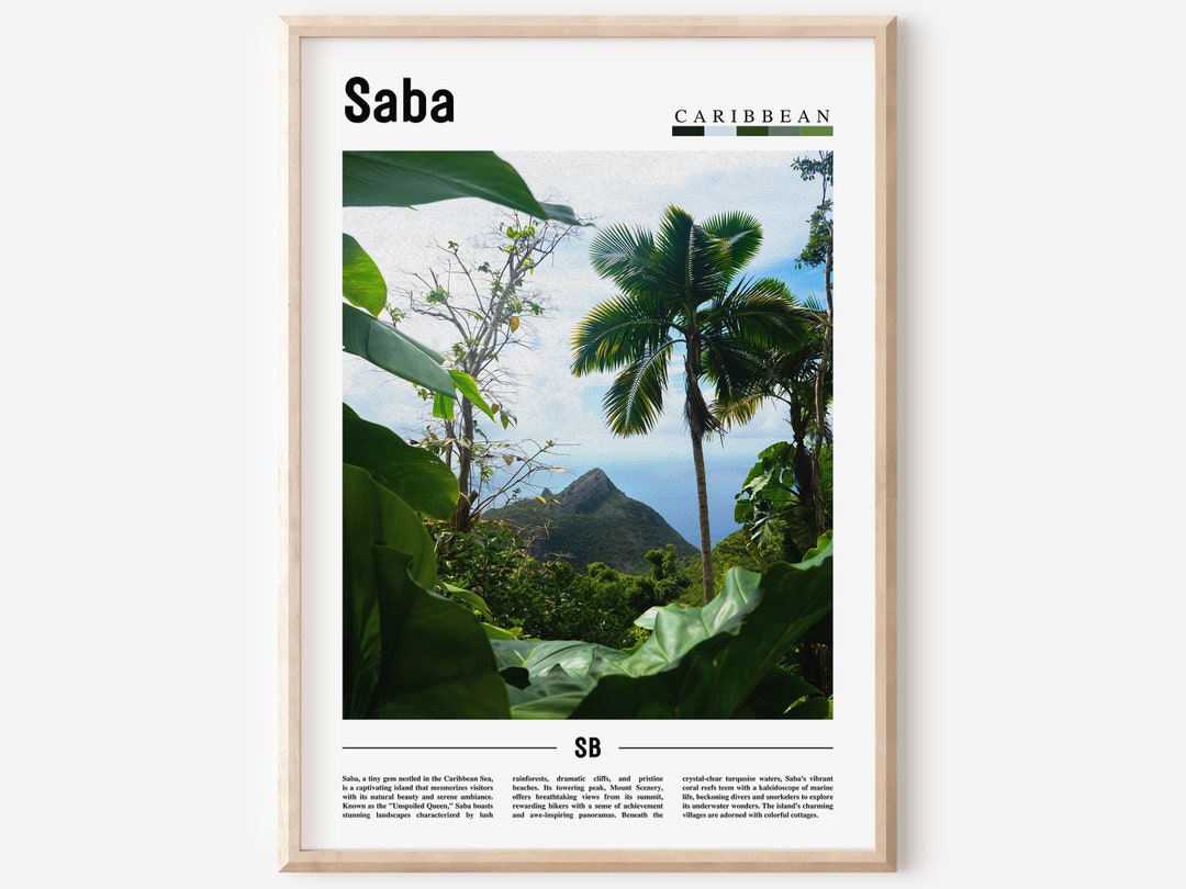 Saba Poster, Saba Print, Saba Wall Art, Caribbean Photo, Caribbean ...