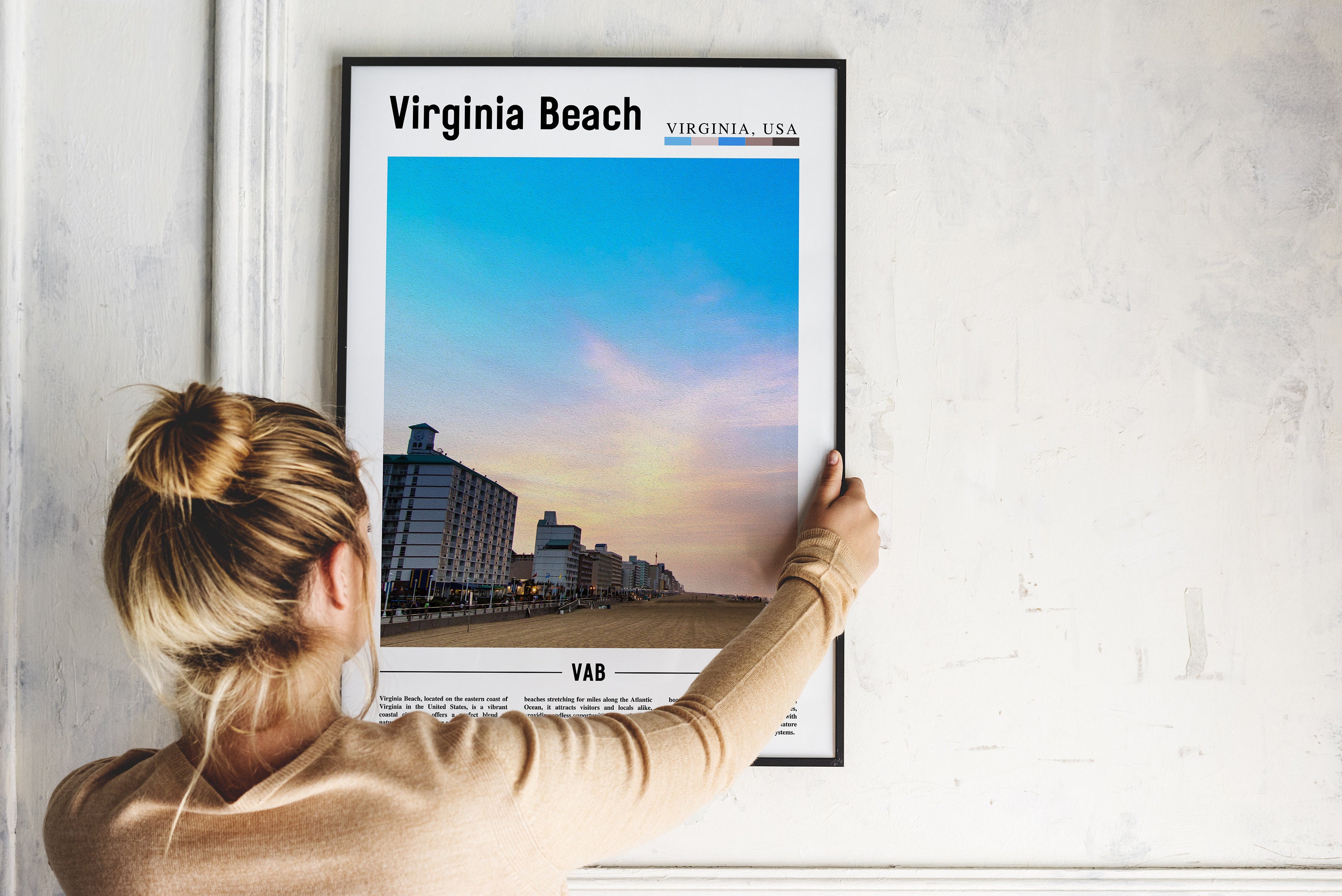 Virginia Beach Poster, Virginia Beach Print, Virginia Beach Wall Art ...