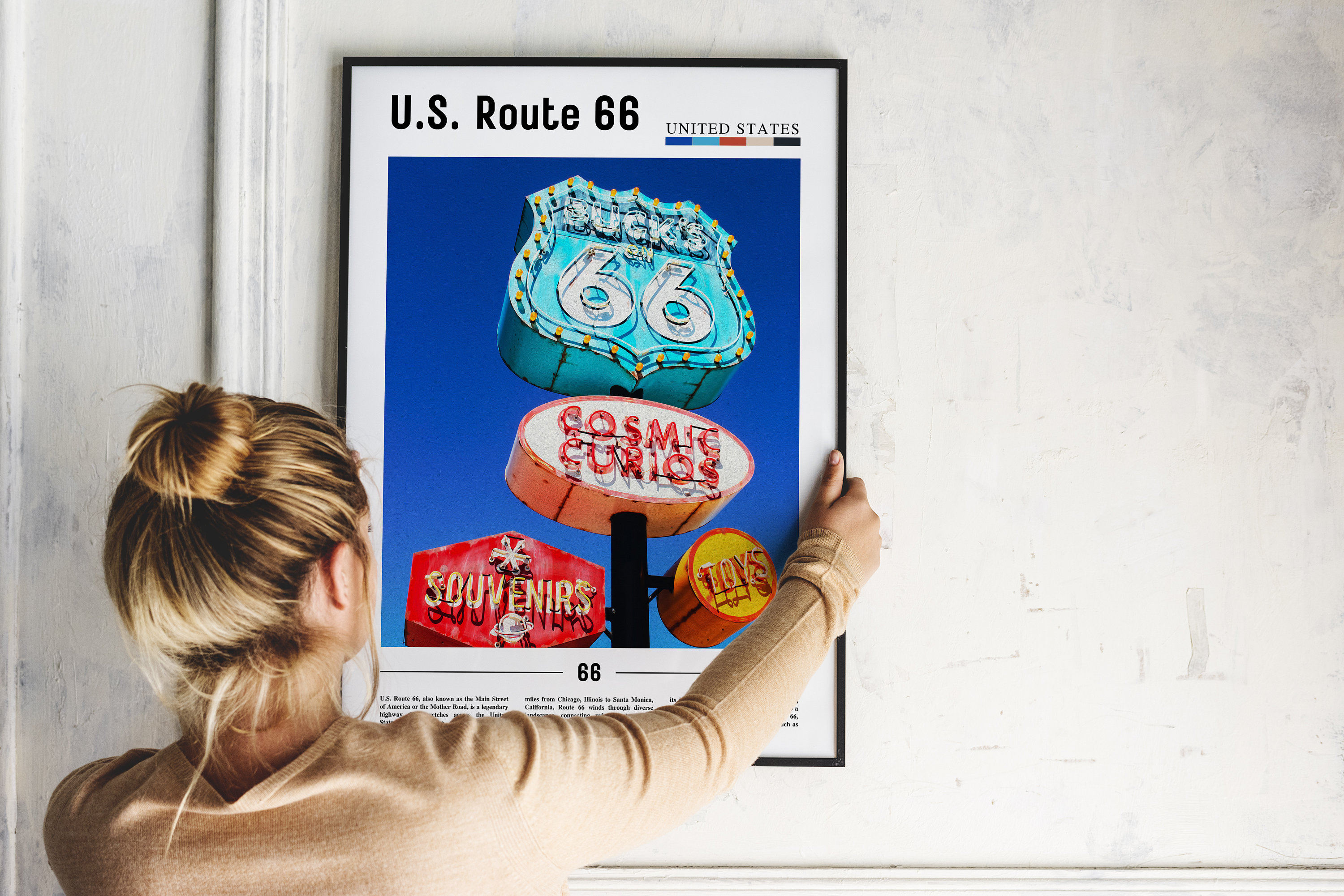 U.S. Route 66 Poster U.S. Route 66 Print U.S. Route 66 Wall - Etsy