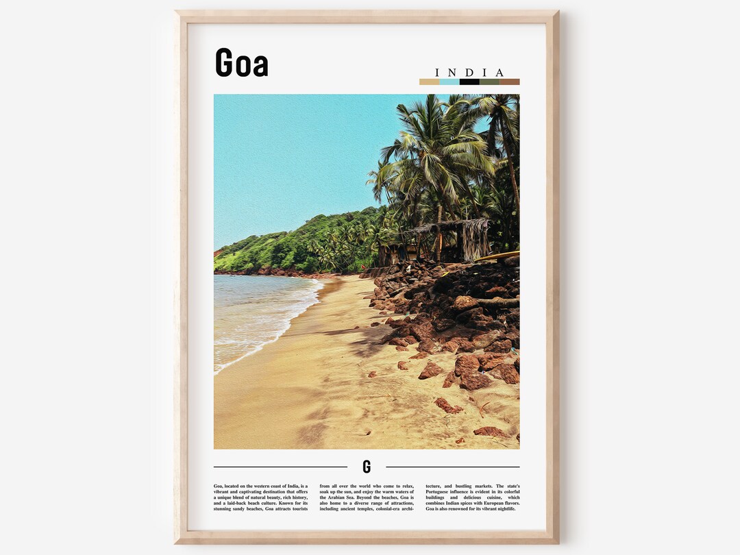 Goa Poster, Goa Print, Goa Wall Art, Asia Print, Asia Poster, Asia ...