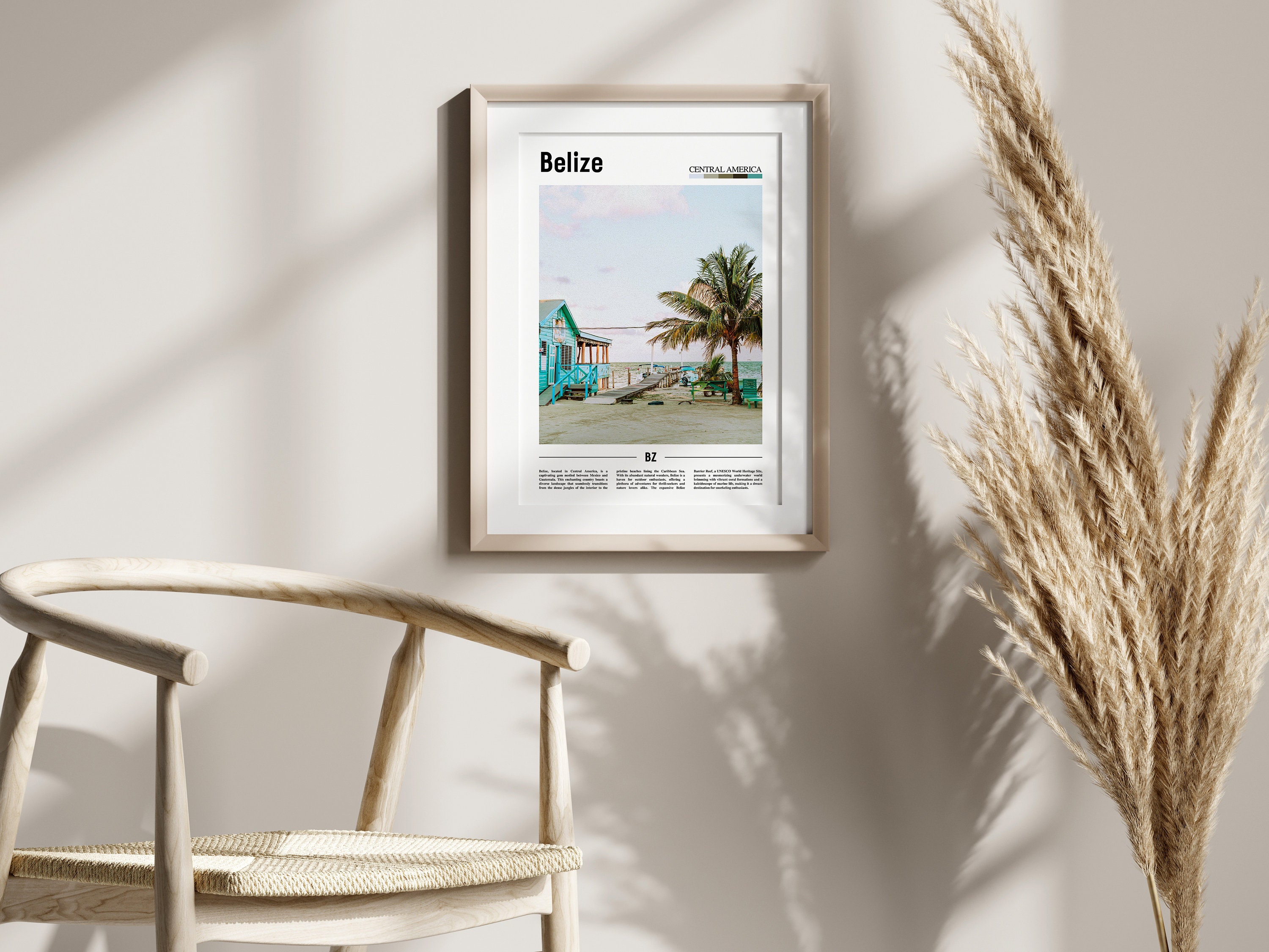 Belize Poster, Belize Print, Belize Wall Art, Central America Poster ...