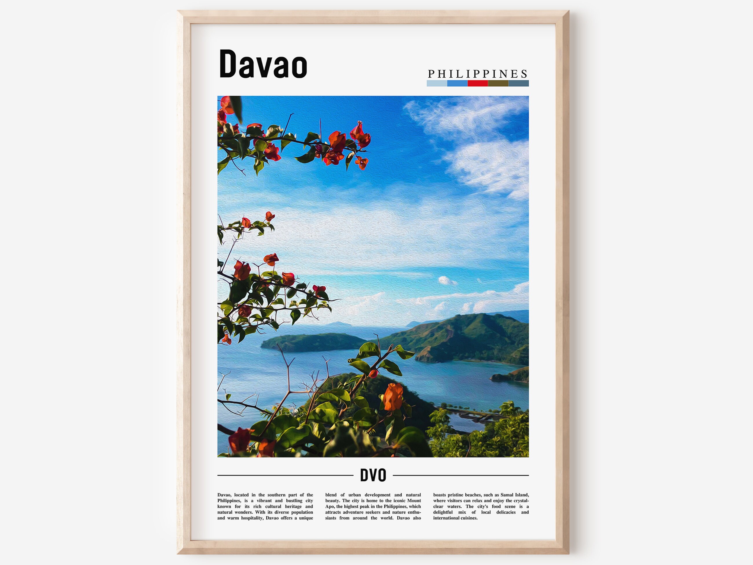 Davao Poster, Davao Print, Davao Wall Art, Asia Print, Asia Poster ...
