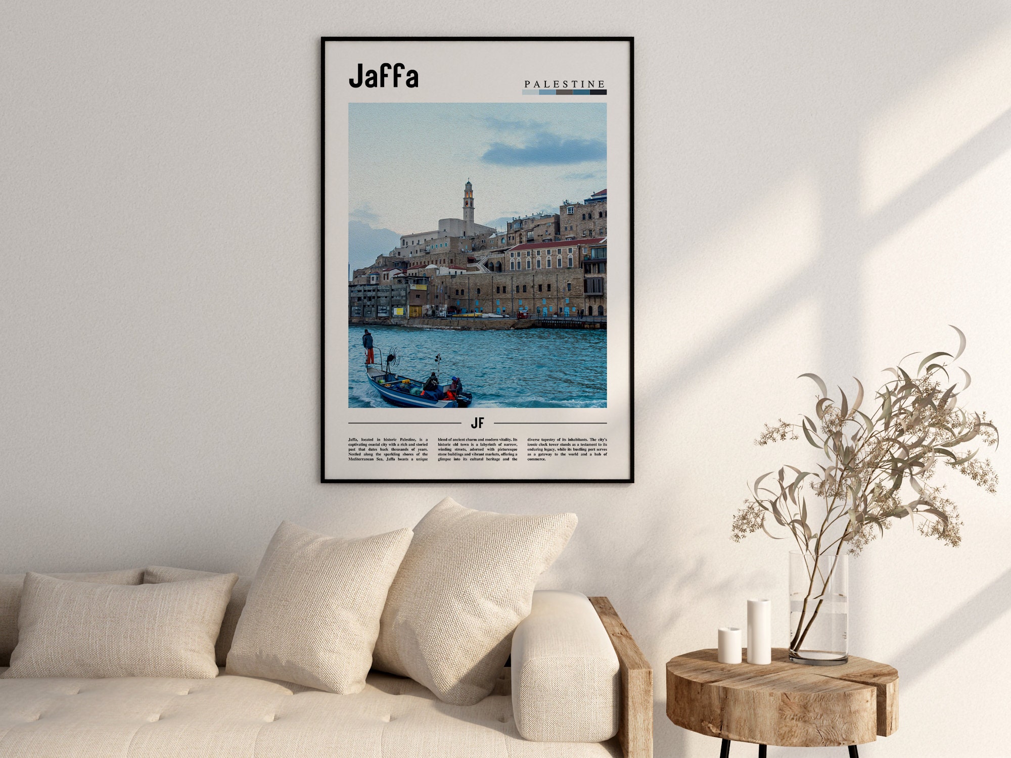 Jaffa Poster Jaffa Print Jaffa Wall Art Minimal Travel - Etsy