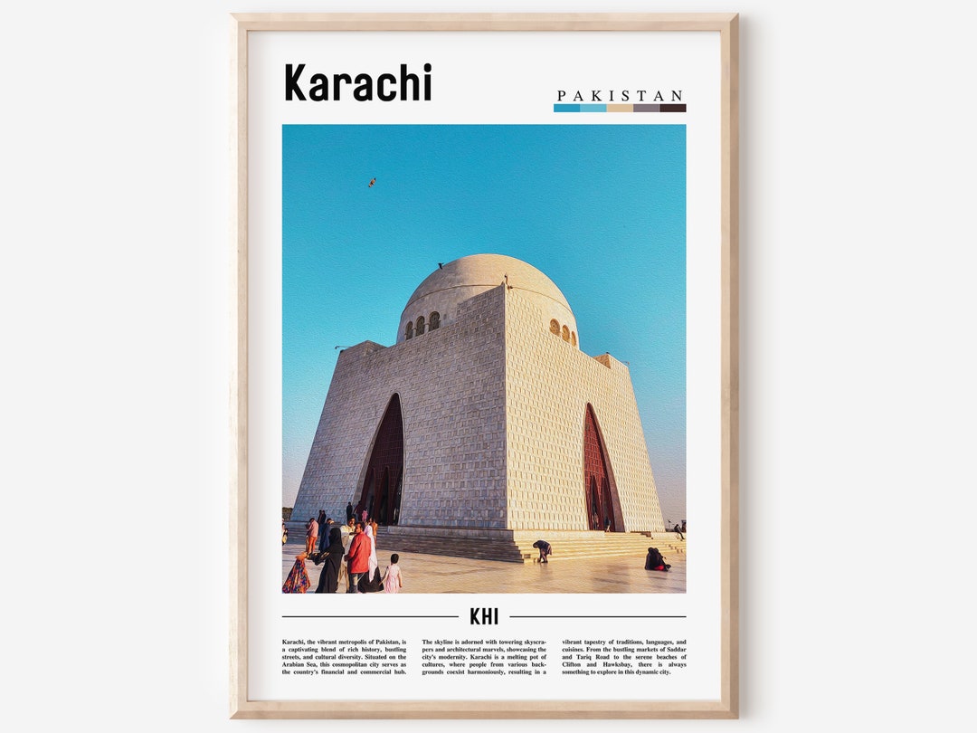 Karachi Poster, Karachi Print, Karachi Wall Art, Asia Print, Asia ...