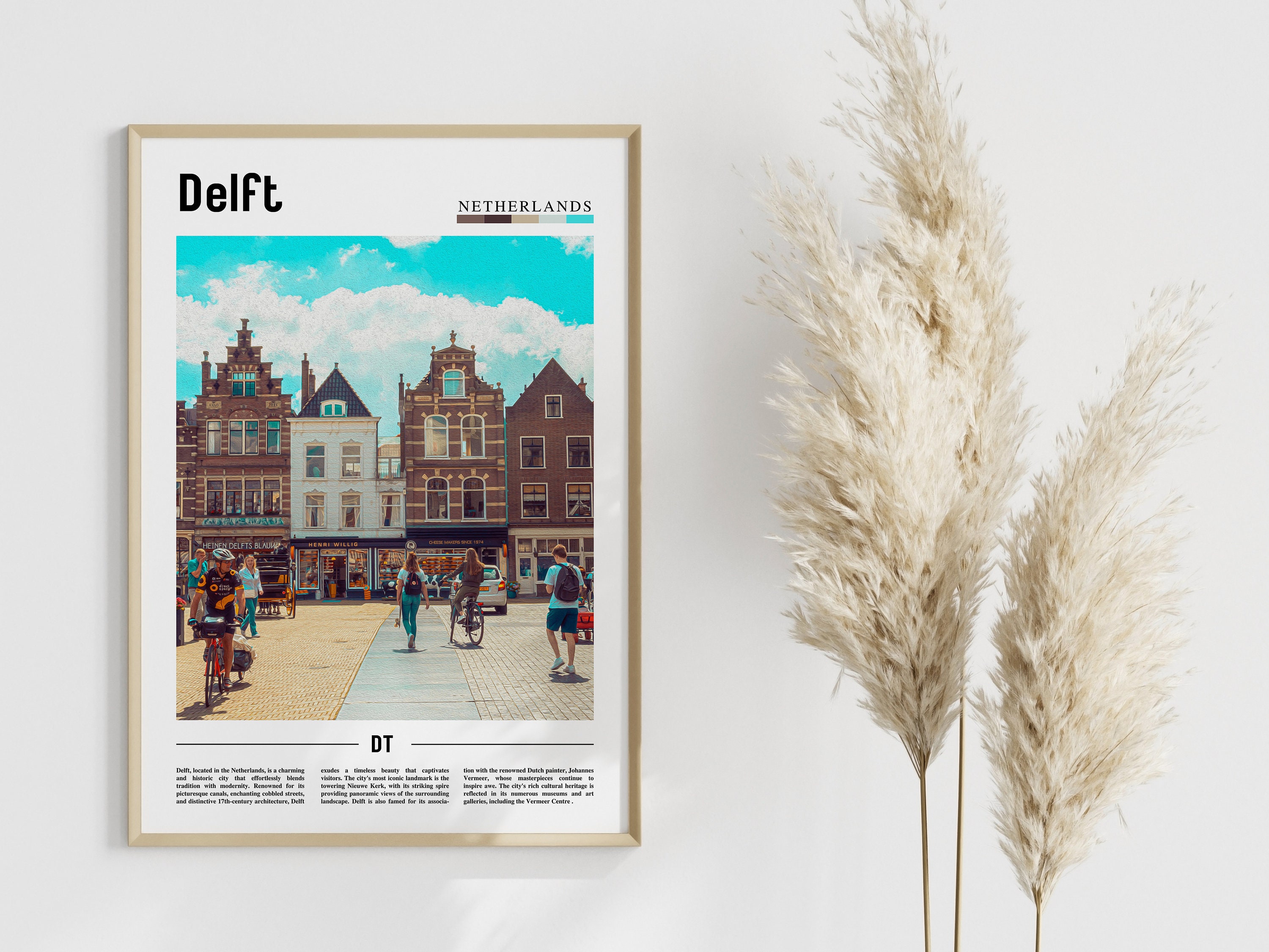 Delft Poster, Delft Print, Delft Wall Art, Europe Photo, Europe Poster ...