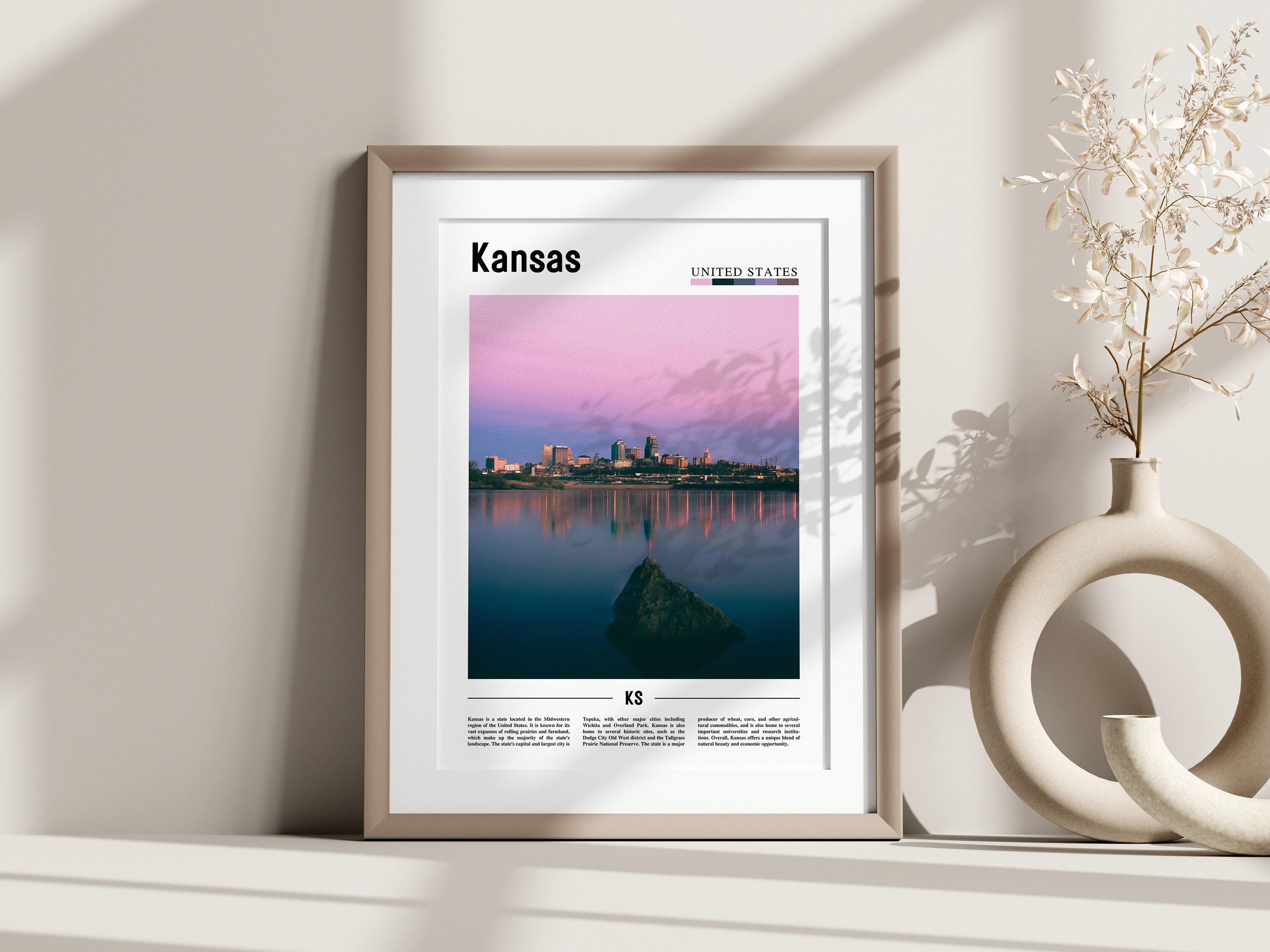 Kansas Poster, Kansas Print, Kansas Wall Art, United States Photo ...