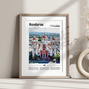 Honduras Poster, Honduras Print, Honduras Wall Art, Central America ...