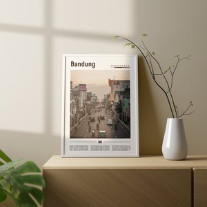 Bandung Poster, Bandung Print, Bandung Wall Art, Asia Print, Asia ...