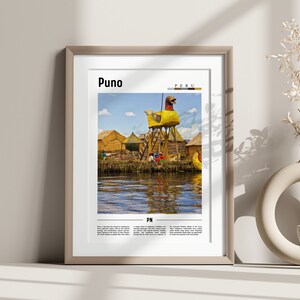 Puno Poster, Puno Print, Puno Wall Art, South America Poster, South ...