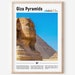 Giza Pyramids Poster, Giza Pyramids Print, Giza Pyramids Wall Art ...