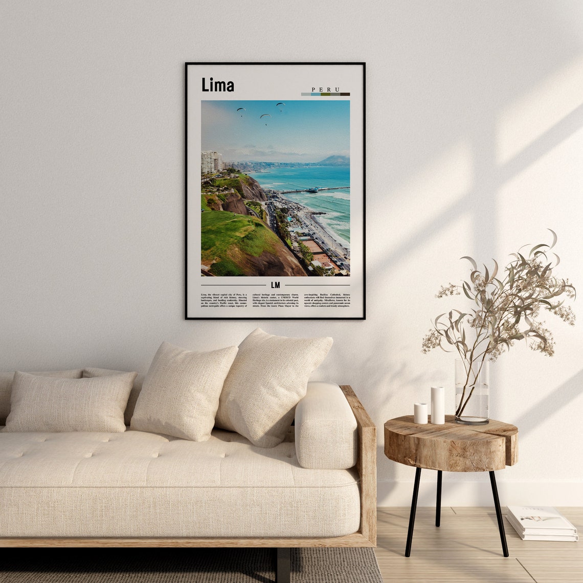 Lima Poster, Lima Print, Lima Wall Art, South America Poster, South ...
