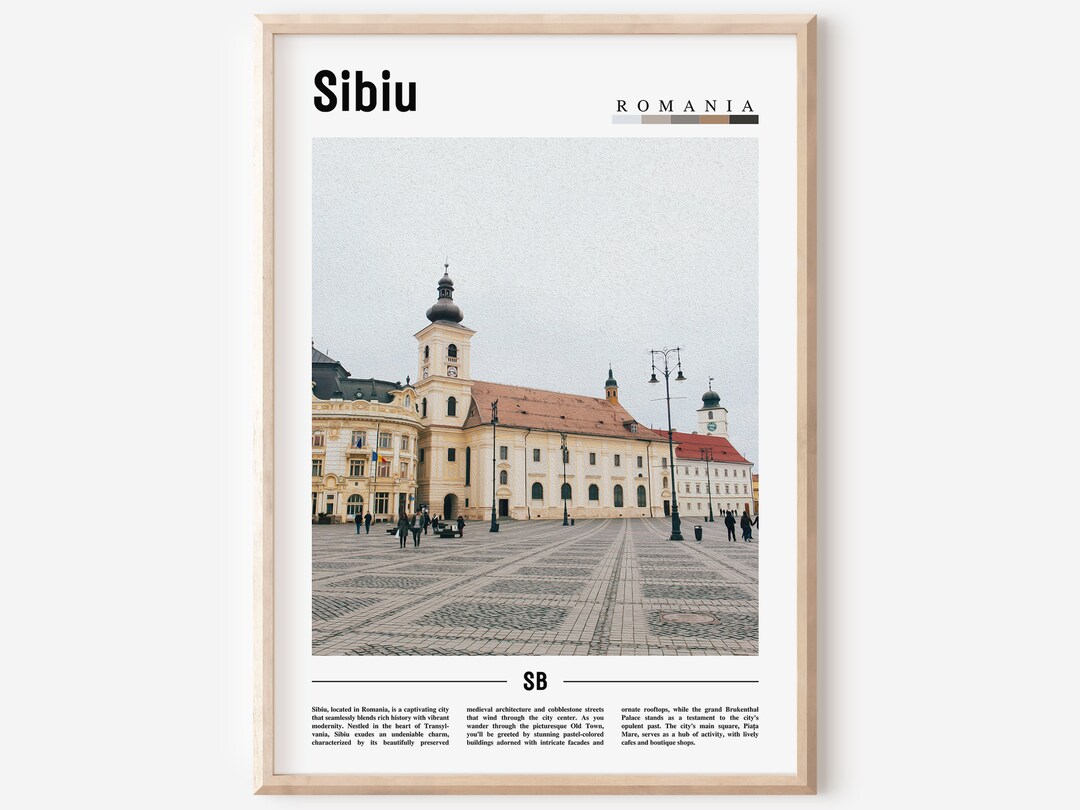 Affiche Sibiu, Impression Sibiu, Art mural Sibiu, Europe Photo, Affiche ...