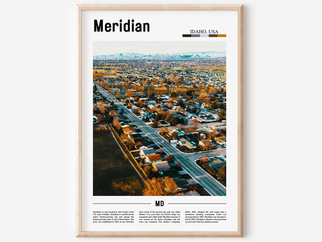 Meridian Poster, Meridian Print, Meridian Wall Art, United States Photo ...