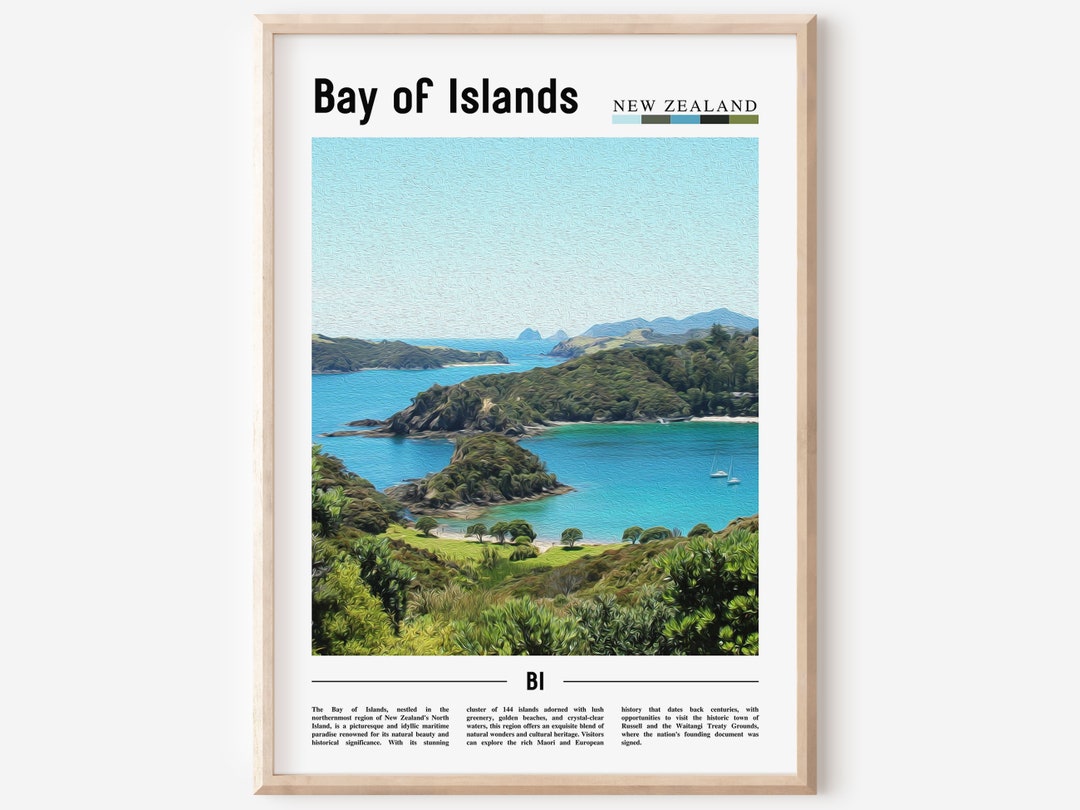 Bay of Islands Poster, Bay of Islands Print, Bay of Islands Wall Art ...