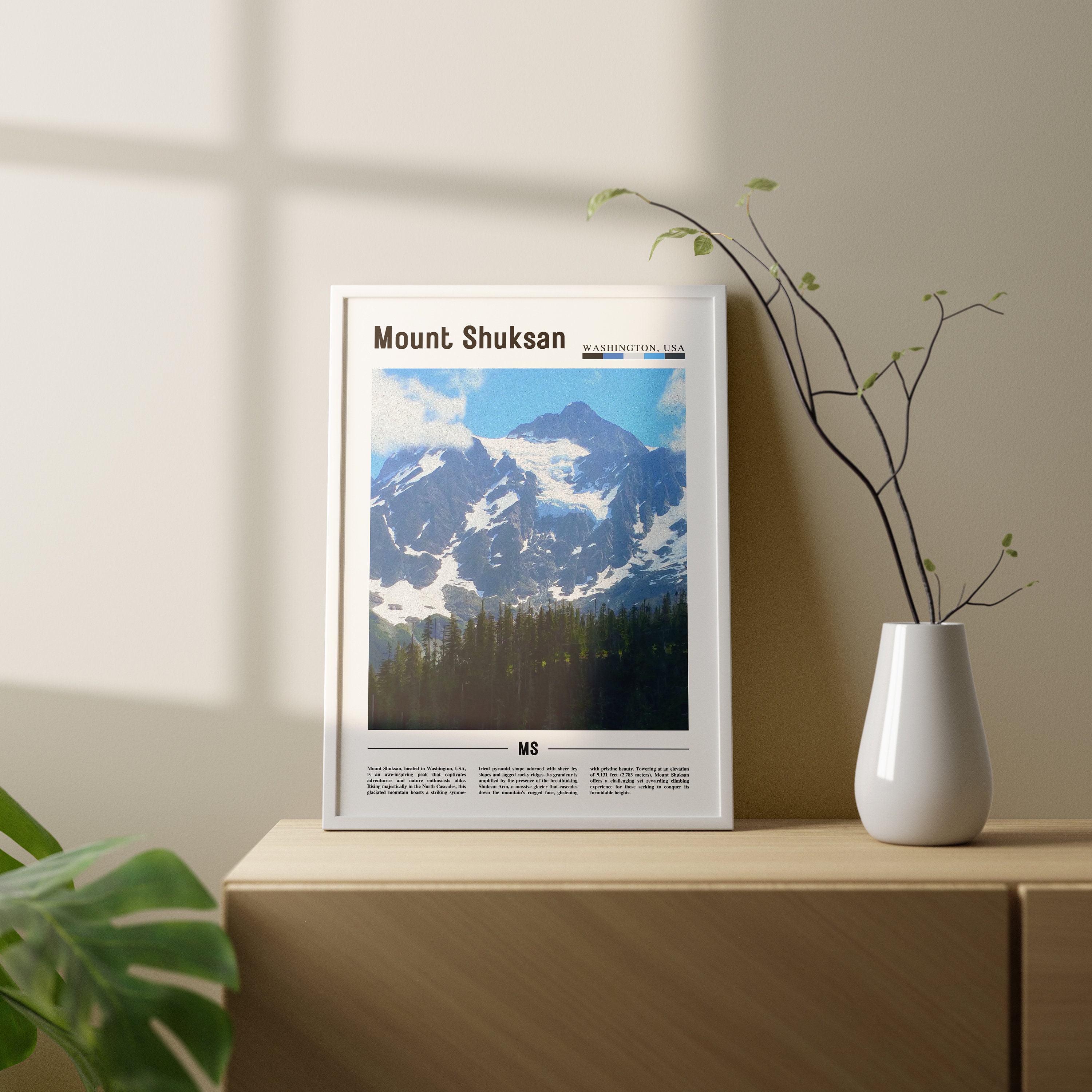 Mount Shuksan Poster Mount Shuksan Print Mount Shuksan Wall - Etsy