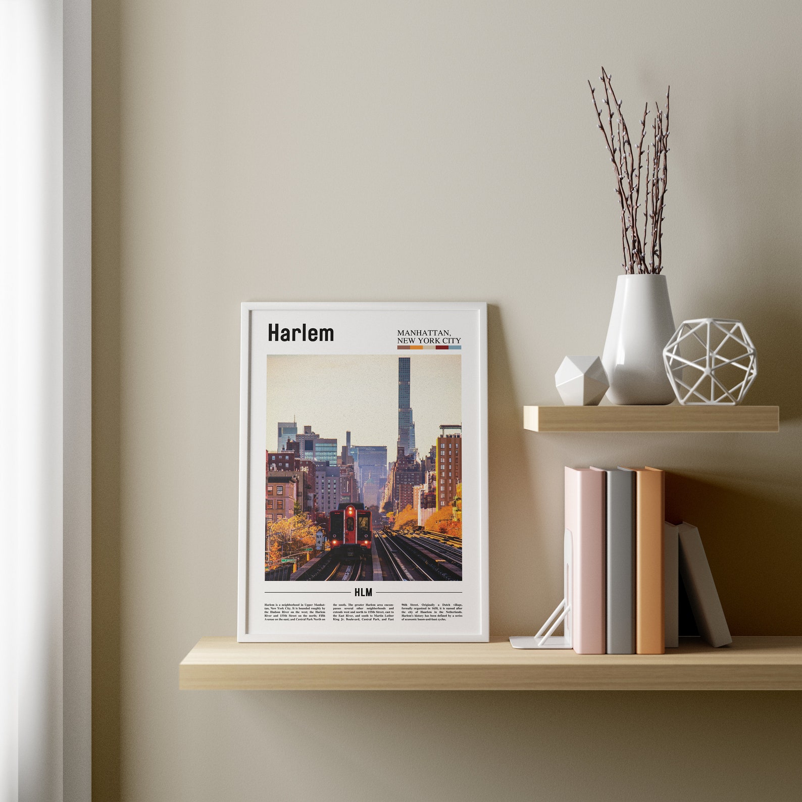 Harlem Print, Harlem Poster, Harlem Wall Art, Oil Painting Poster ...