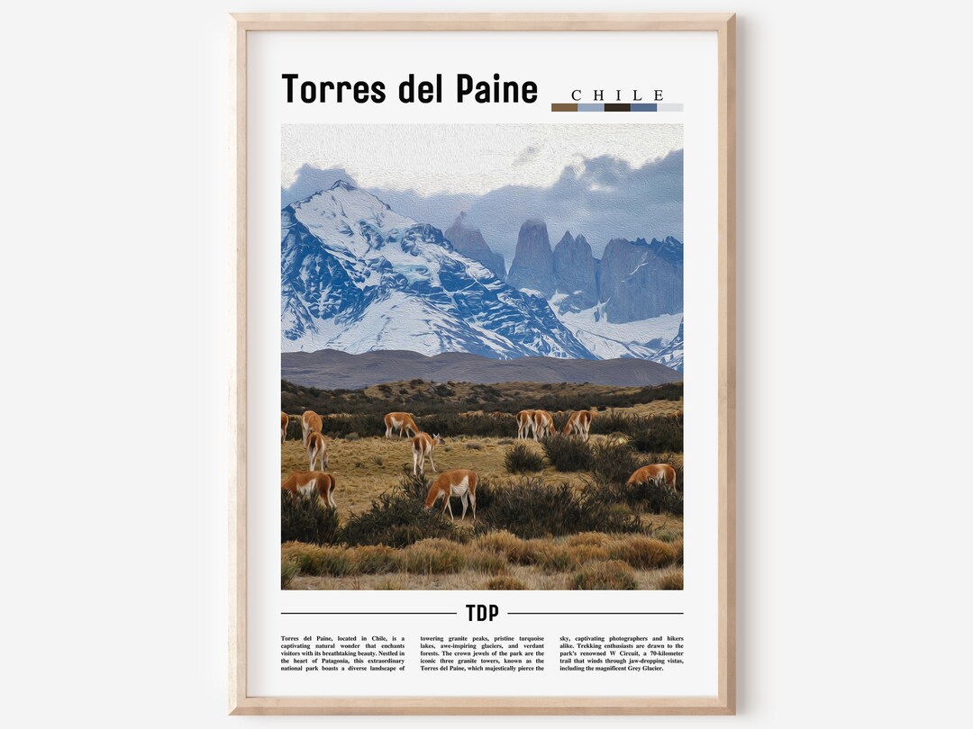 Torres Del Paine Poster, Torres Del Paine Print, Torres Del Paine Wall ...