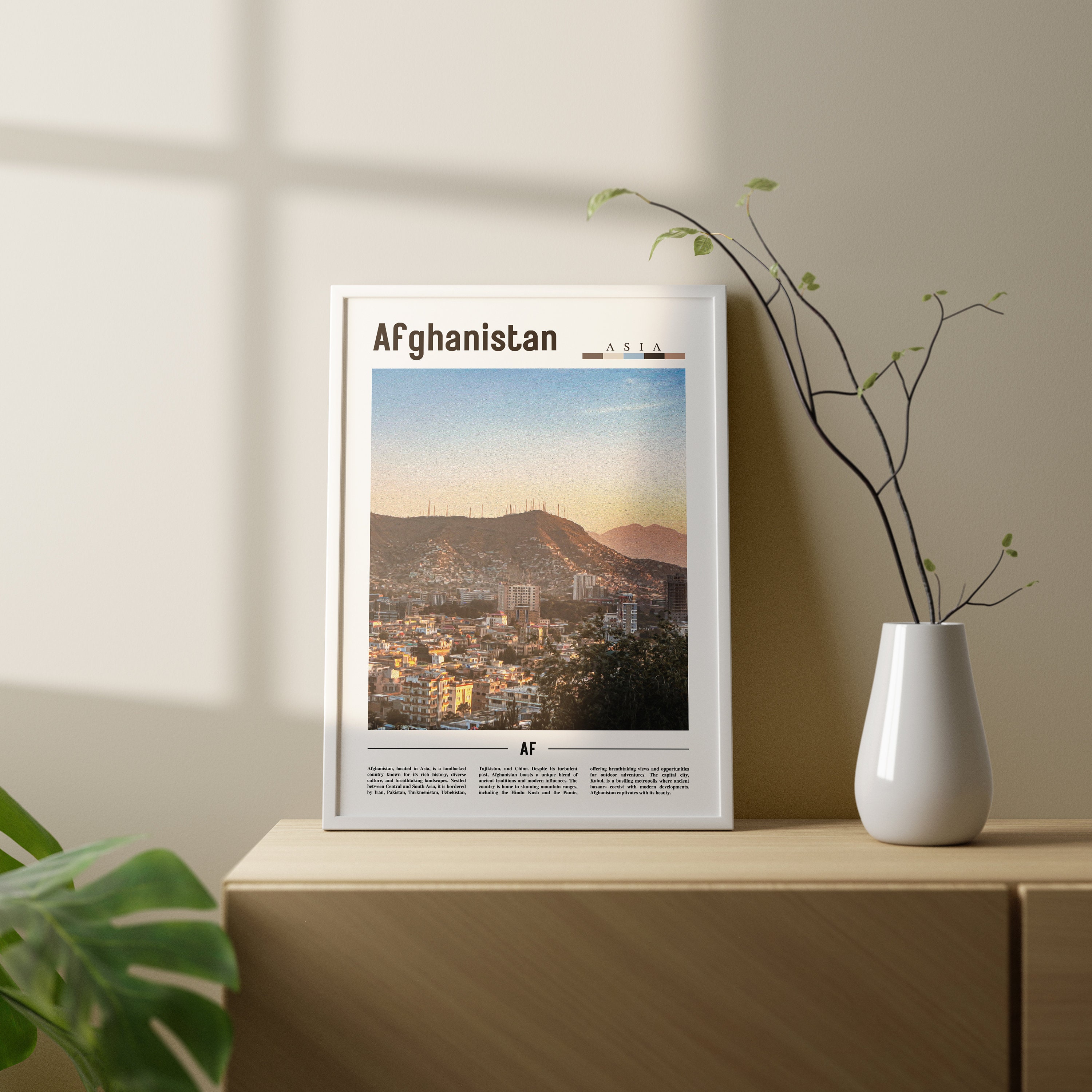 Afghanistan Poster, Afghanistan Print, Afghanistan Wall Art, Asia Print ...