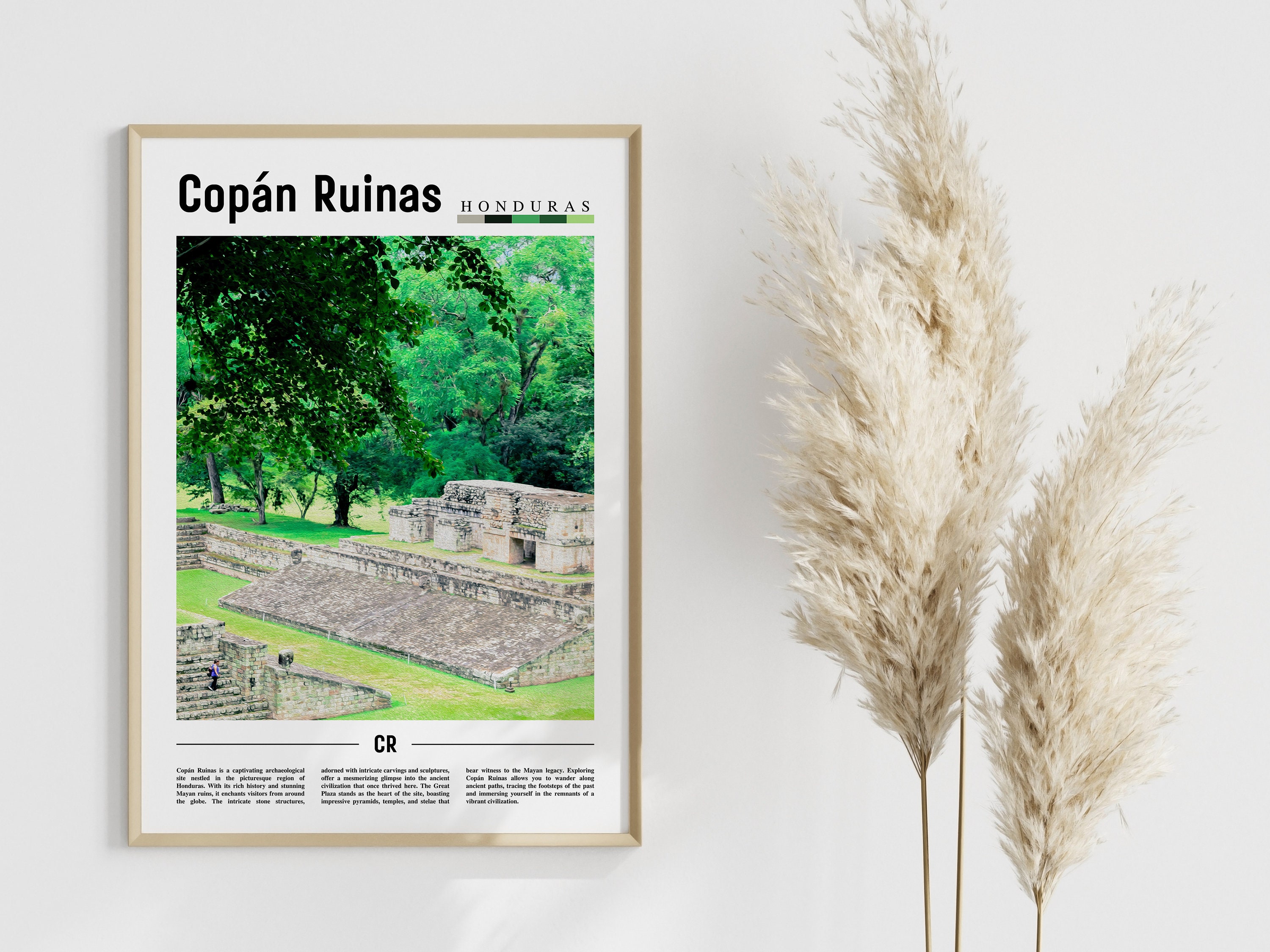 Copán Ruinas Poster Copán Ruinas Print Copán Ruinas Wall - Etsy