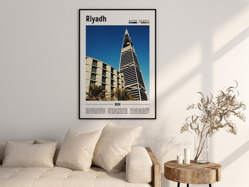 Riyadh Poster, Riyadh Print, Riyadh Wall Art, Minimal Travel Print ...