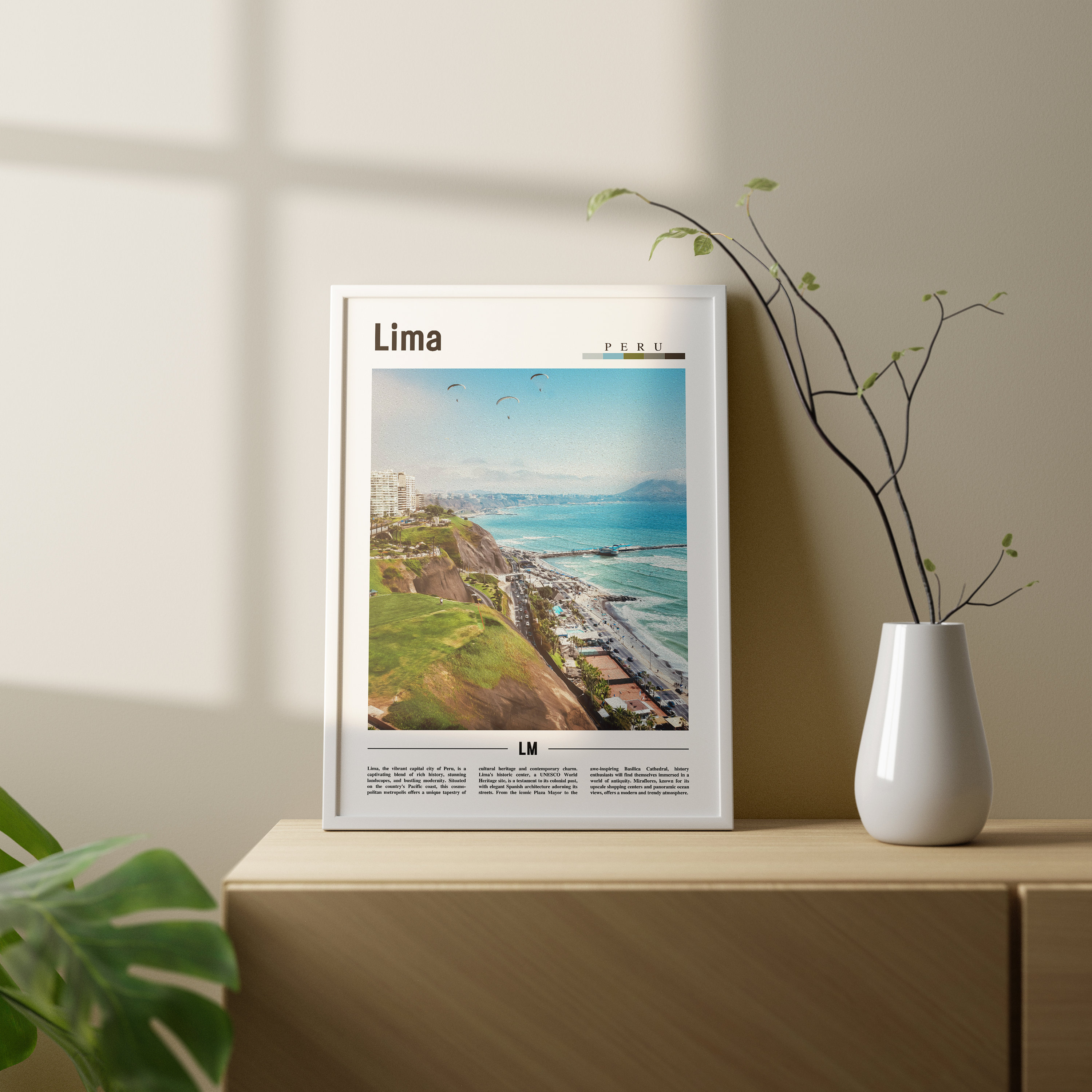 Lima Poster, Lima Print, Lima Wall Art, South America Poster, South ...