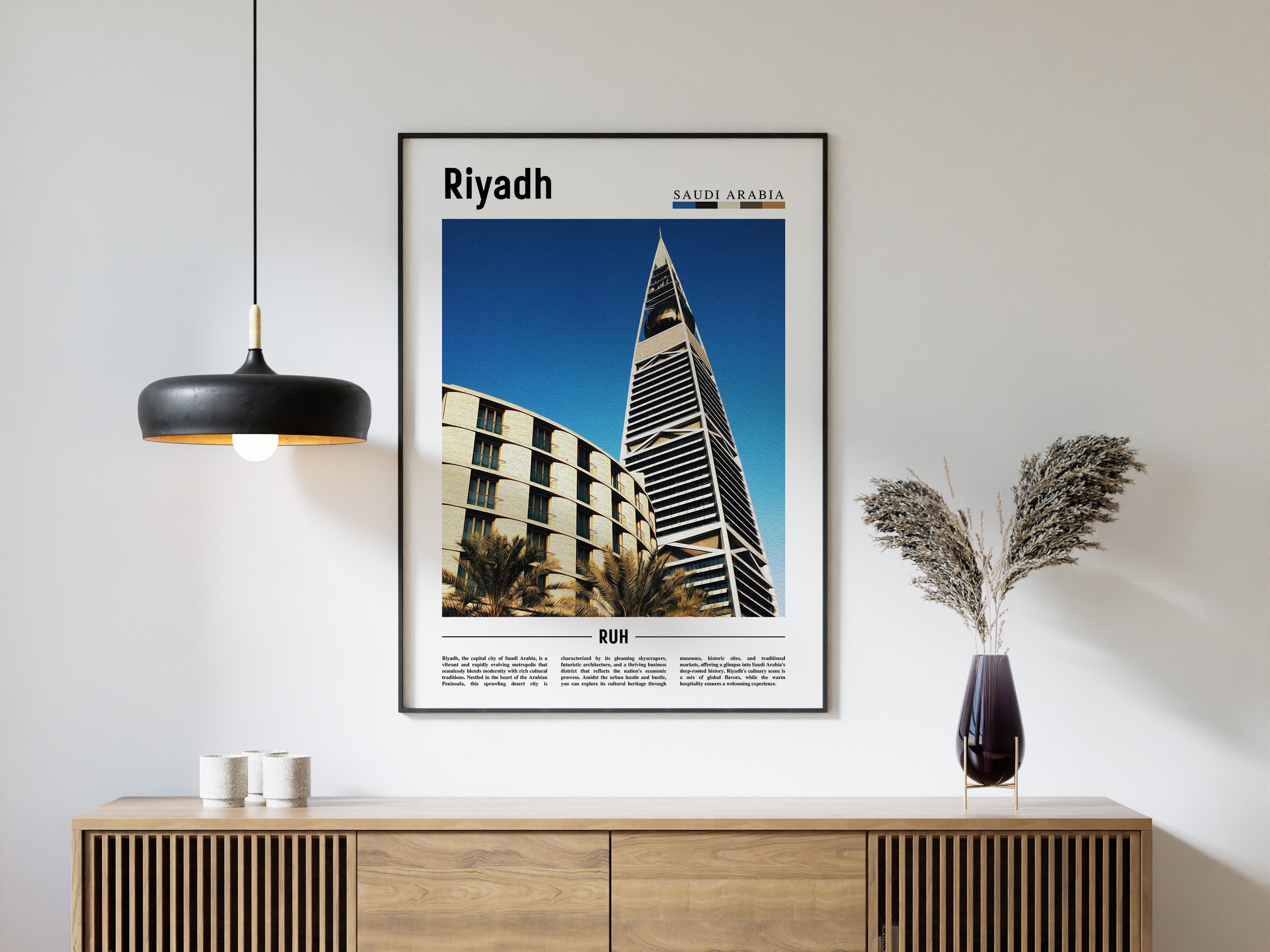 Riyadh Poster, Riyadh Print, Riyadh Wall Art, Minimal Travel Print ...