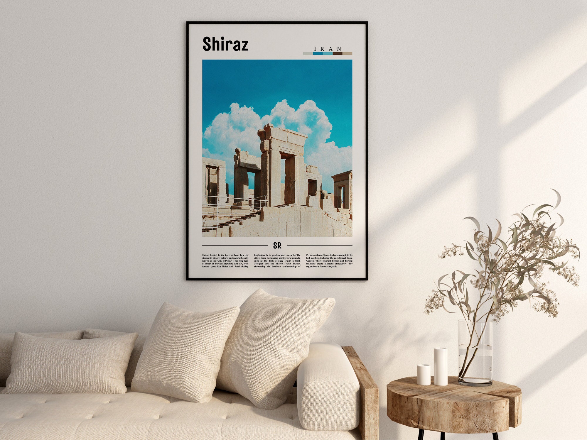 Affiche Shiraz, Impression Shiraz, Art mural Shiraz, Impression de ...