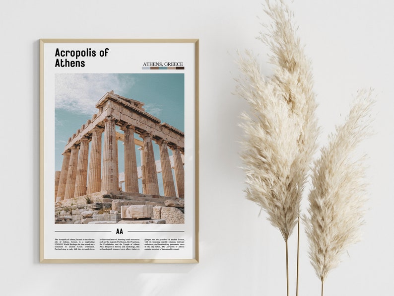 Acropolis of Athens Poster Acropolis of Athens Print - Etsy
