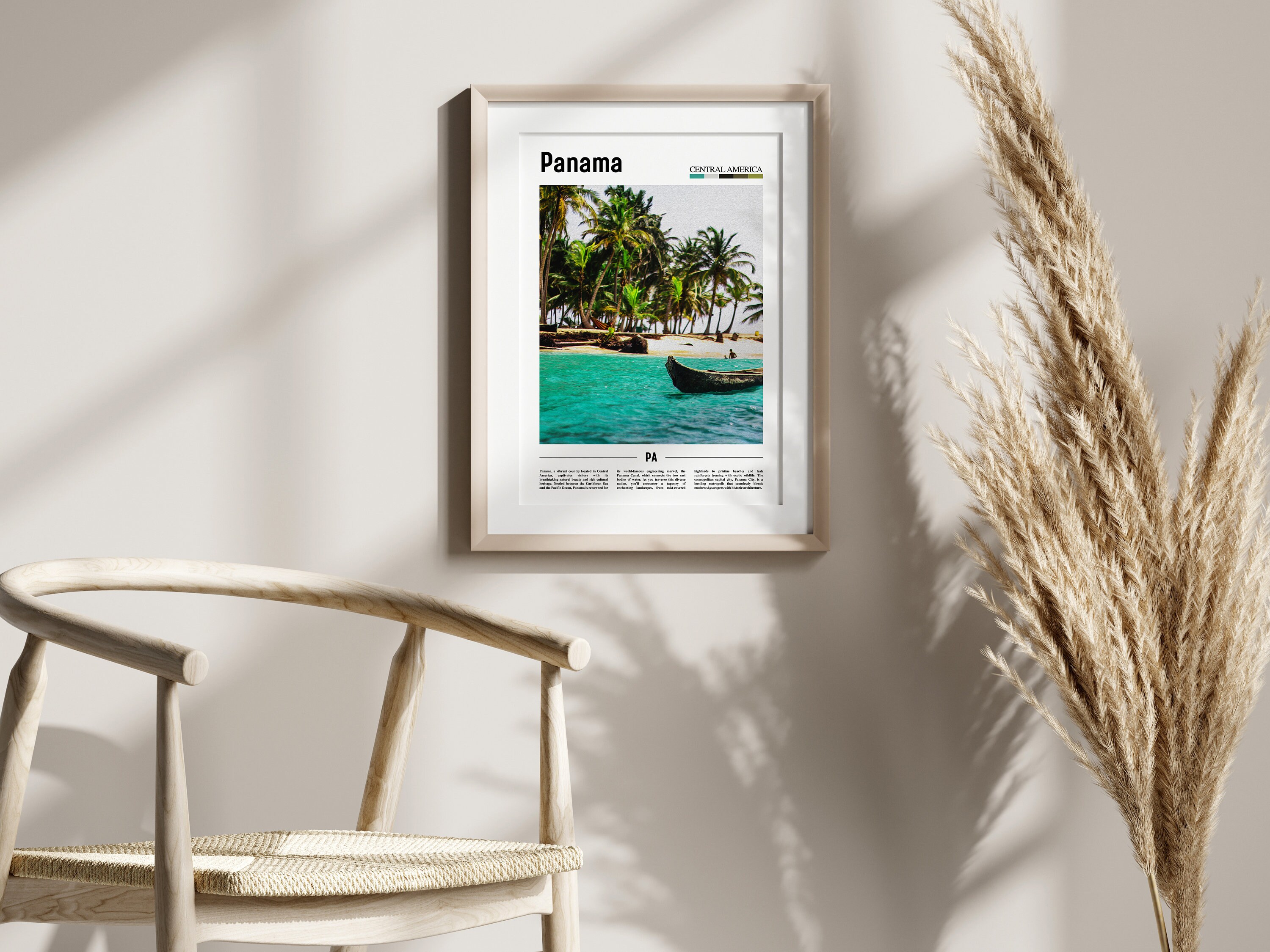 Cartel de Panamá, Impresión de Panamá, Arte de pared de Panamá, Cartel ...