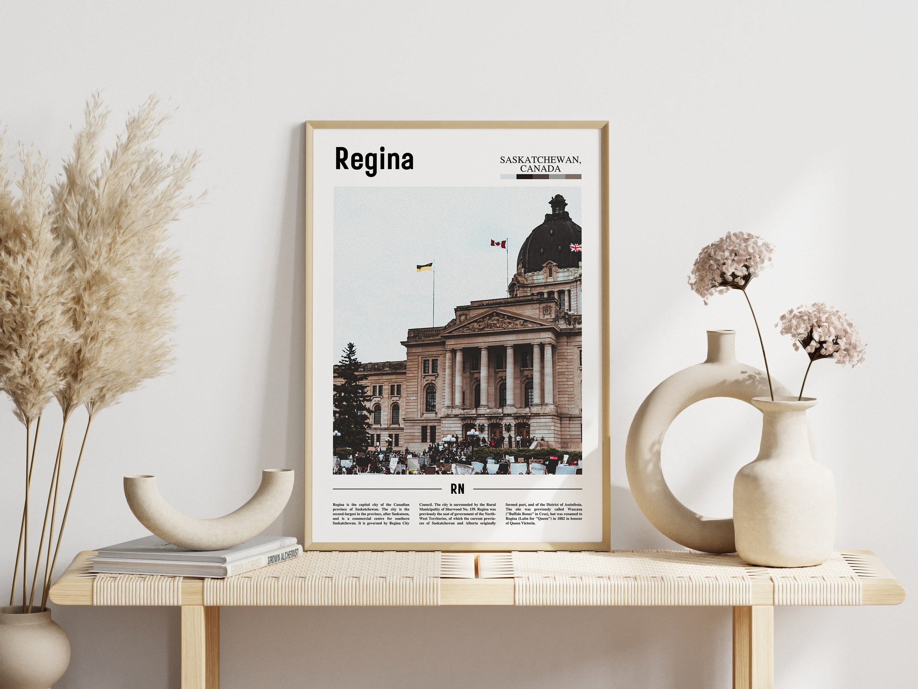 Regina Print, Regina Poster, Regina Wall Art, Minimal Travel Print ...