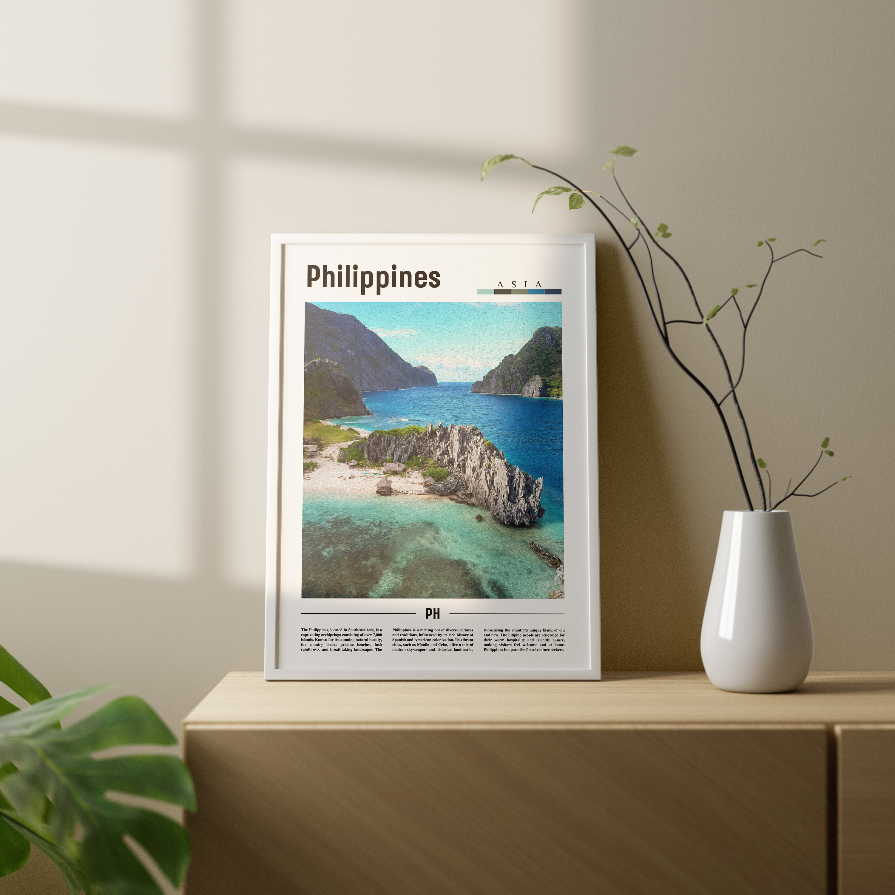 Philippines Poster, Philippines Print, Philippines Wall Art, Asia Print ...