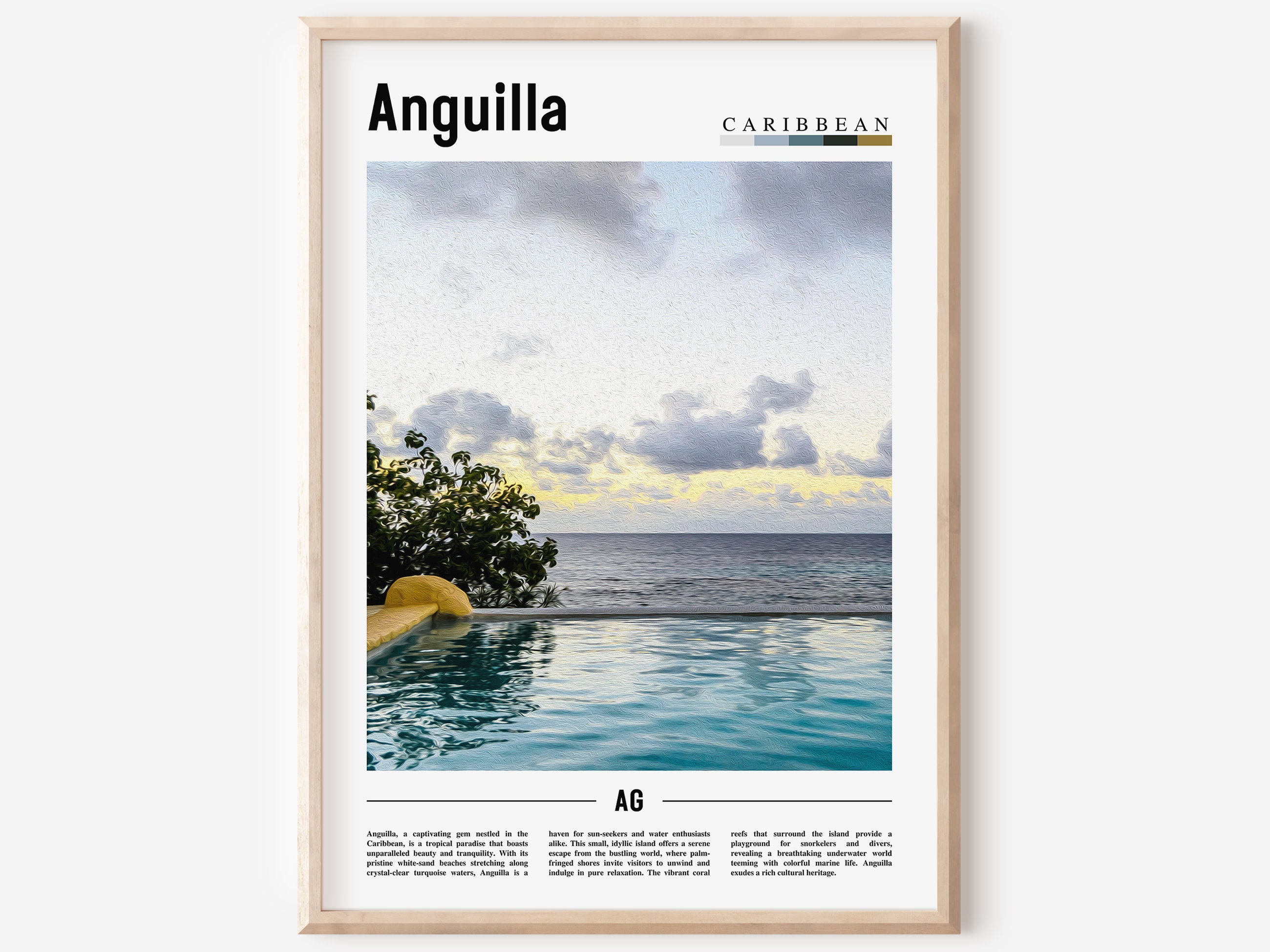 Anguilla Poster Anguilla Print Anguilla Wall Art Caribbean - Etsy
