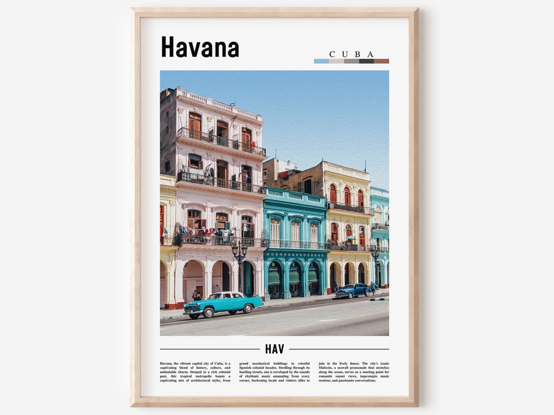 Havana Poster, Havana Print, Havana Wall Art, Caribbean Photo ...