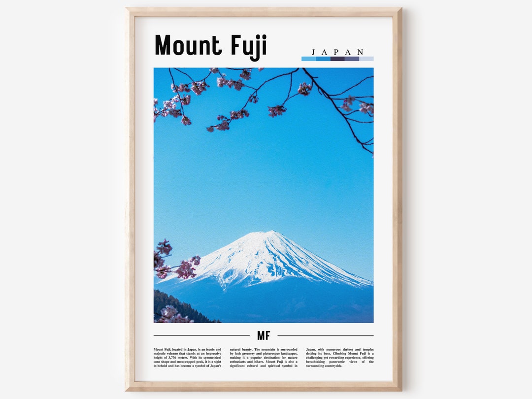 Mount Fuji Poster, Mount Fuji Print, Mount Fuji Wall Art, Asia Print ...