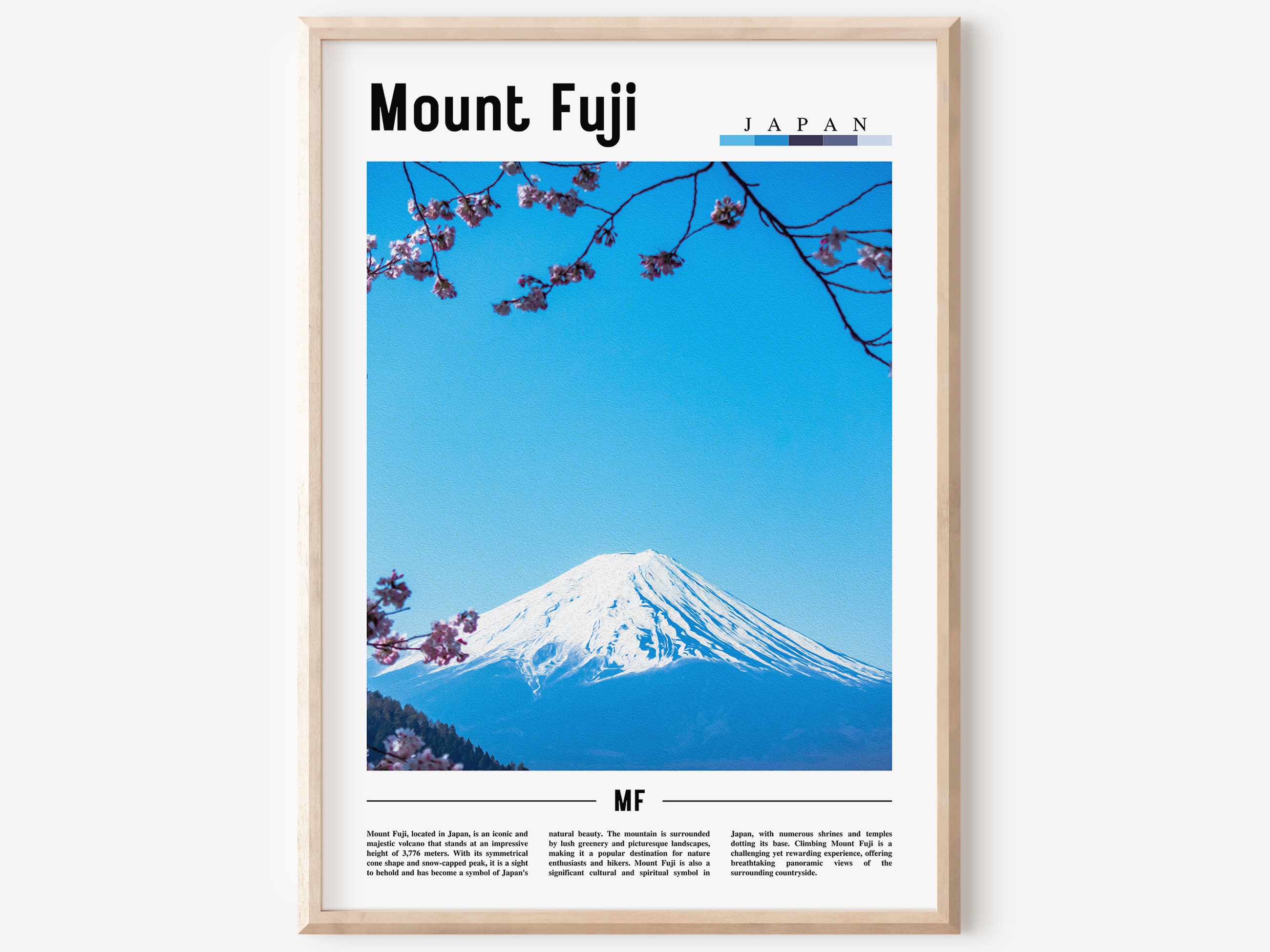 Mount Fuji Poster, Mount Fuji Print, Mount Fuji Wall Art, Asia Print ...