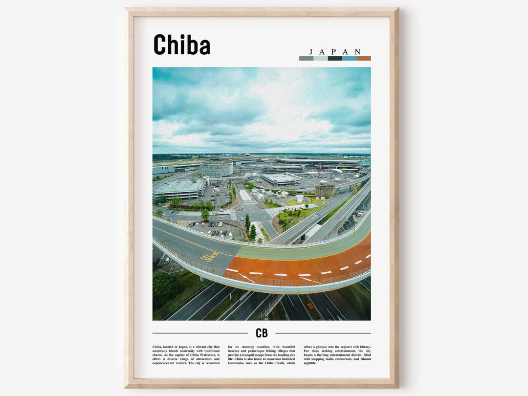 Chiba Poster, Chiba Print, Chiba Wall Art, Asia Print, Asia Poster ...