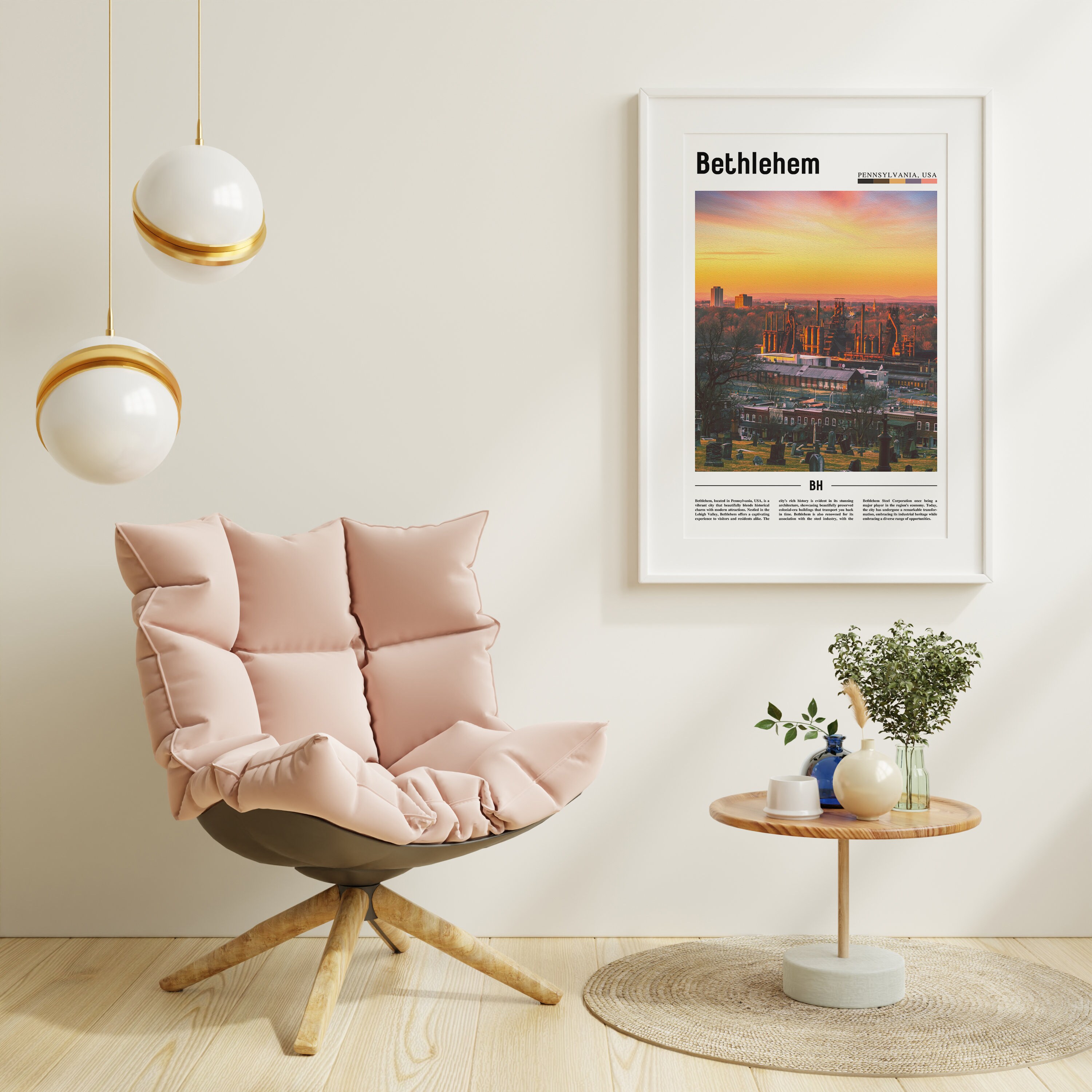 Bethlehem Poster, Bethlehem Print, Bethlehem Wall Art, United States ...