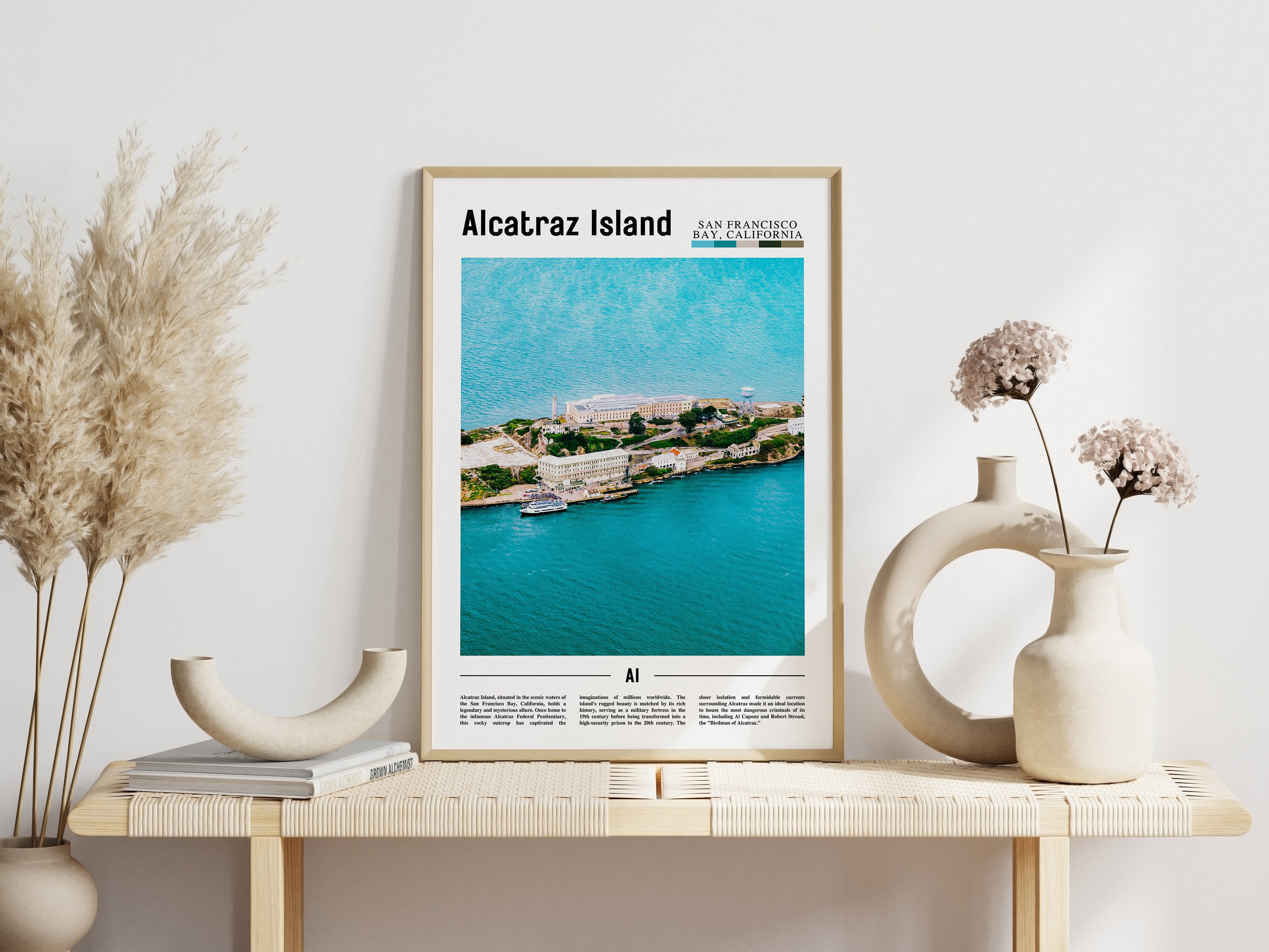 Alcatraz Island Poster, Alcatraz Island Print, Alcatraz Island Wall Art ...