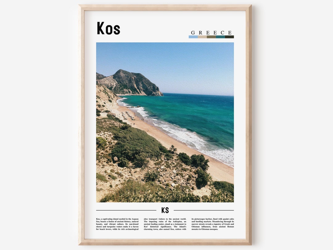 Kos Poster Kos Print Kos Wall Art Europe Photo Europe - Etsy