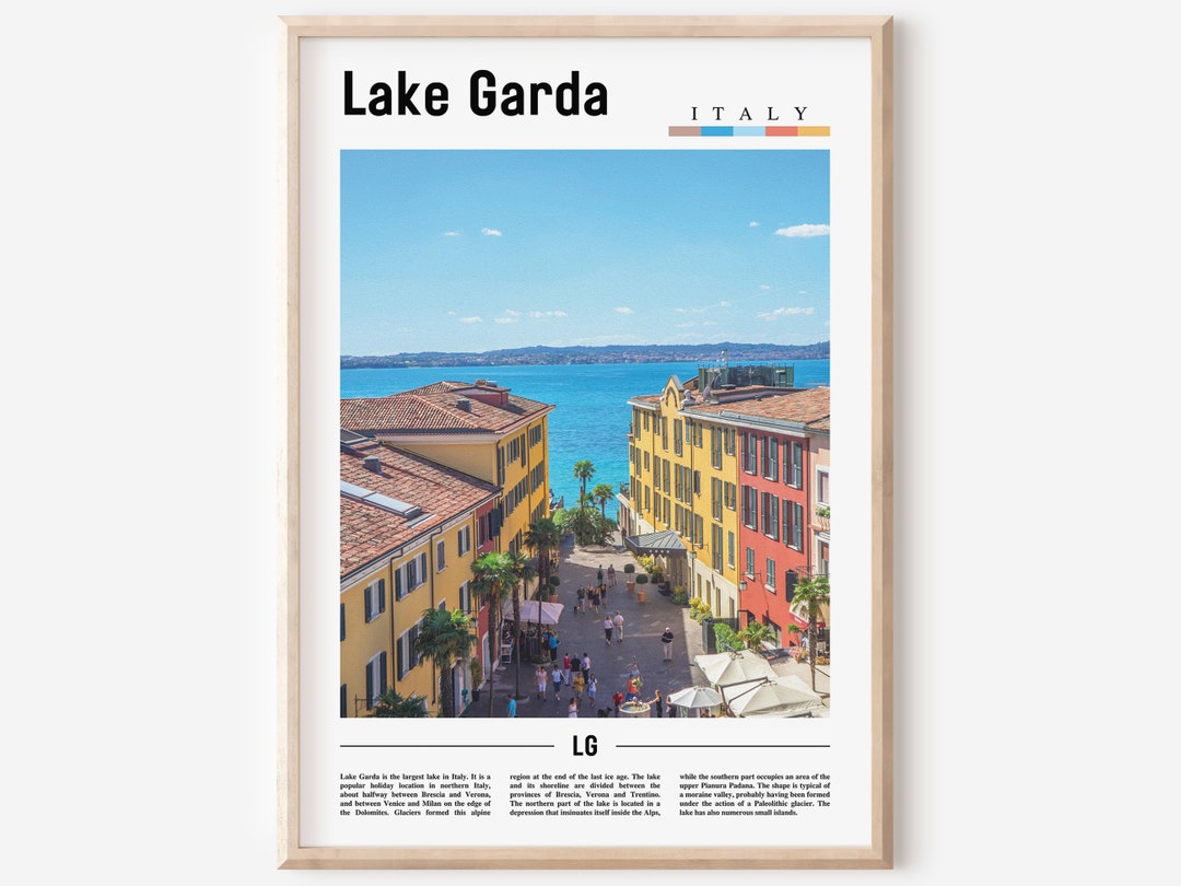 Lake Garda Print, Lake Garda Poster, Lake Garda Wall Art, Oil Painting ...