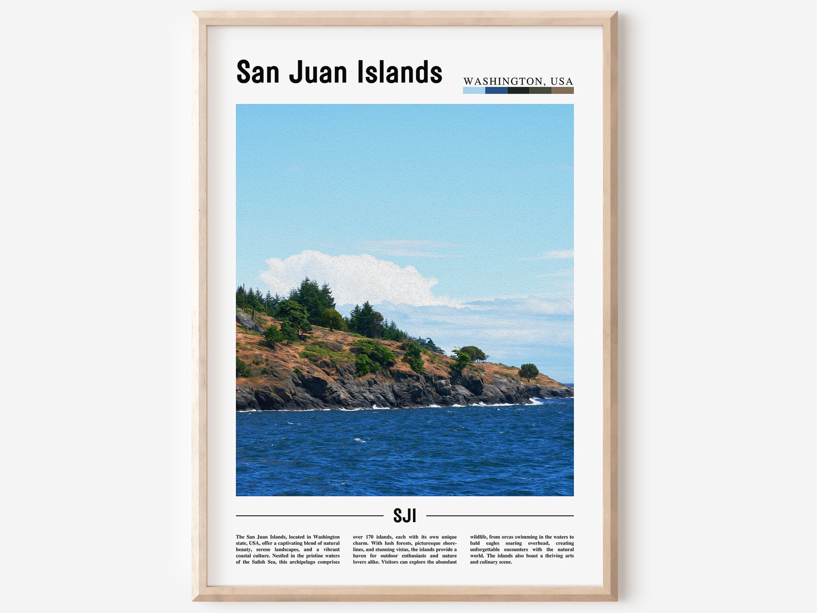 San Juan Islands Poster, San Juan Islands Print, San Juan Islands Wall ...