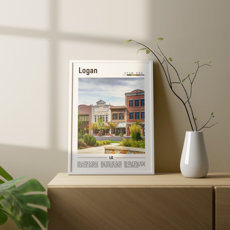 Logan Poster Logan Print Logan Wall Art Minimal Travel - Etsy