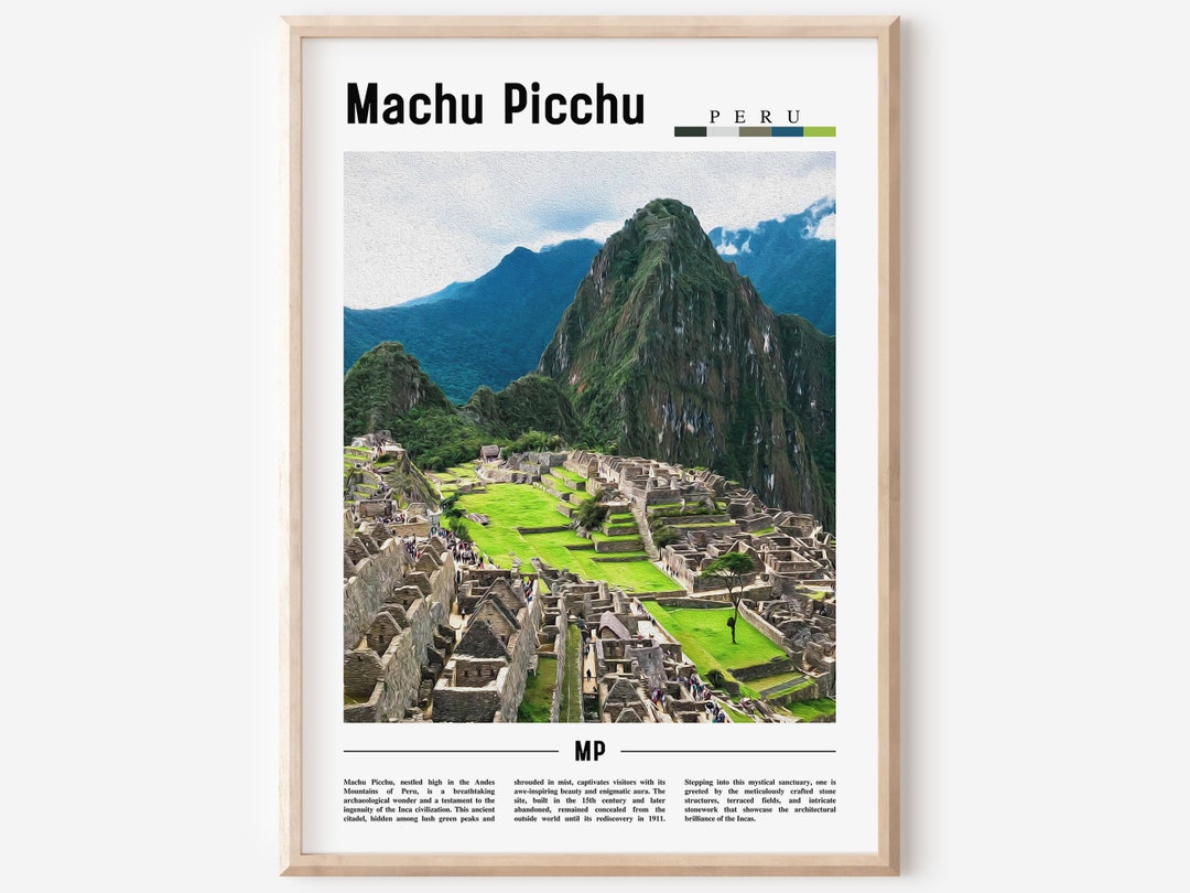 Machu Picchu Poster, Machu Picchu Print, Machu Picchu Wall Art, South ...
