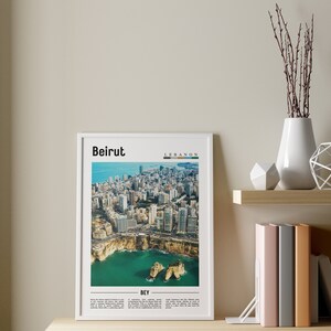 Beirut Poster, Beirut Print, Beirut Wall Art, Minimal Travel Print ...