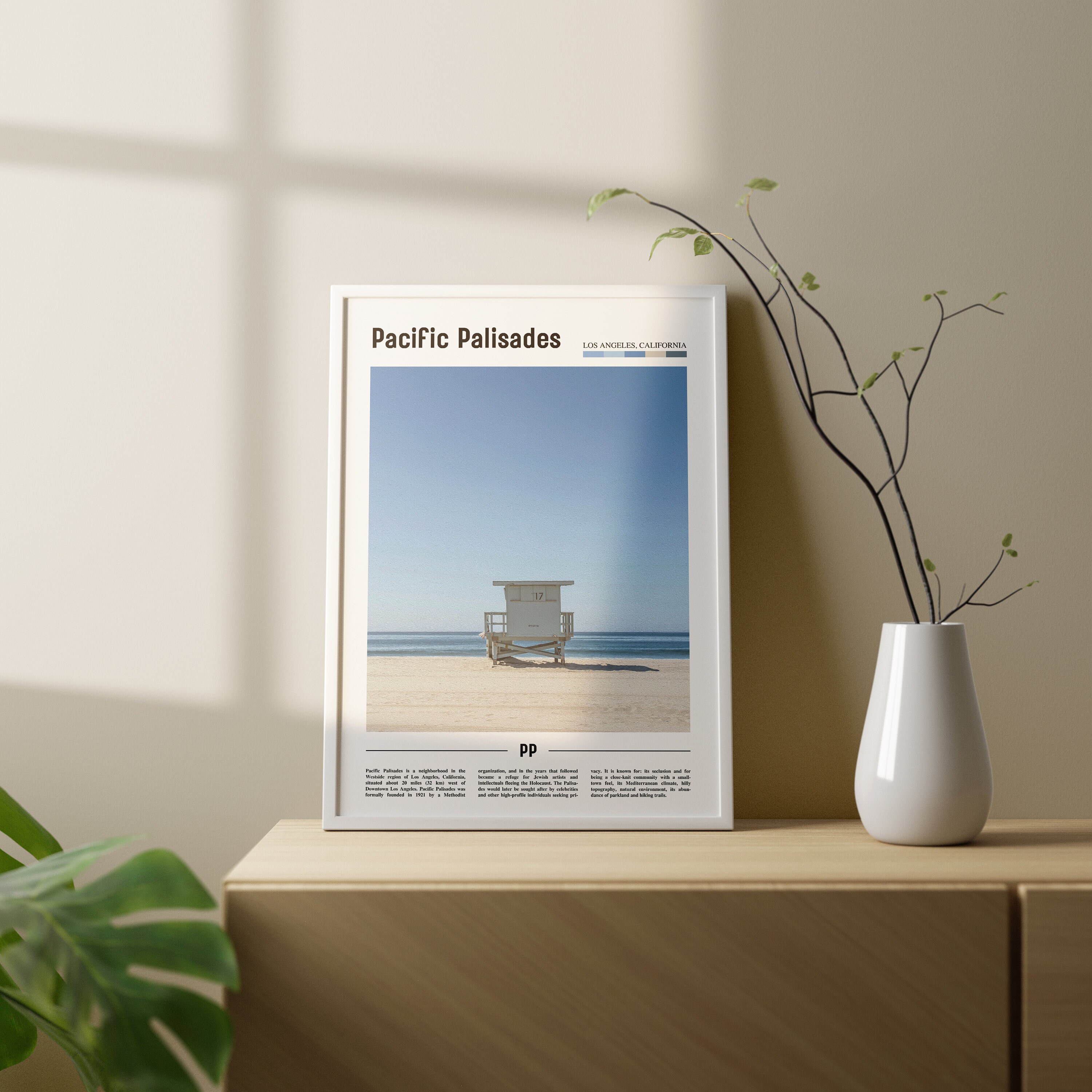 Pacific Palisades Print, Pacific Palisades Poster, Pacific Palisades ...